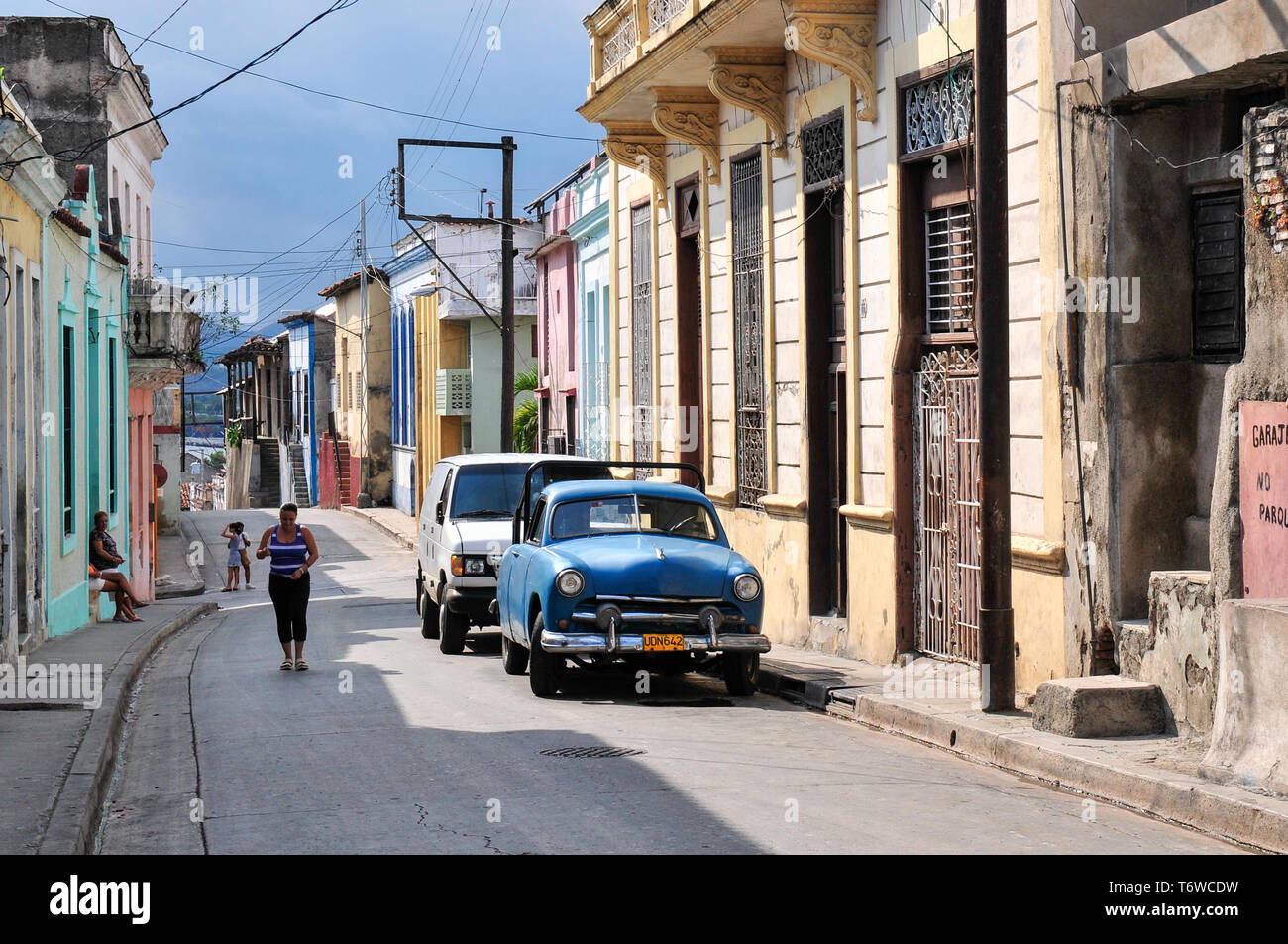 Street scene, Santiago de Cuba, Cuba Stock Photo - Alamy