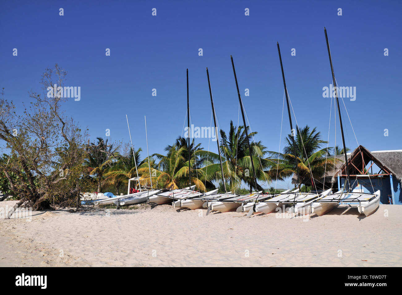 Boats, Guardalavaca beach, Cuba Stock Photo - Alamy