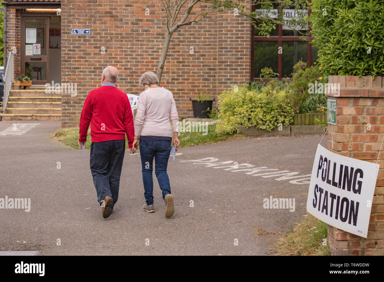 voting at local Poling Station Stock Photo - Alamy