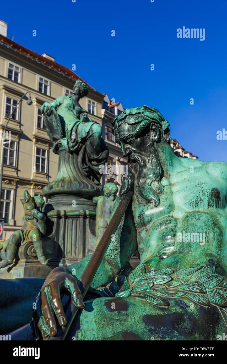 Statue in Vienna Austria Stock Photo - Alamy