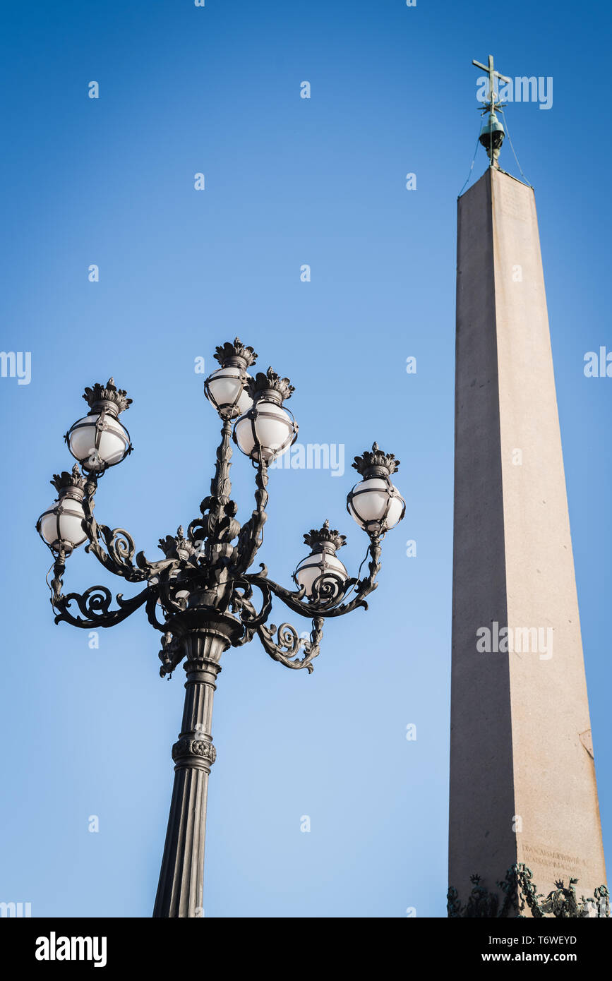 Obelix and lamppost on the Vatican Square in Rome Italy Stock Photo - Alamy