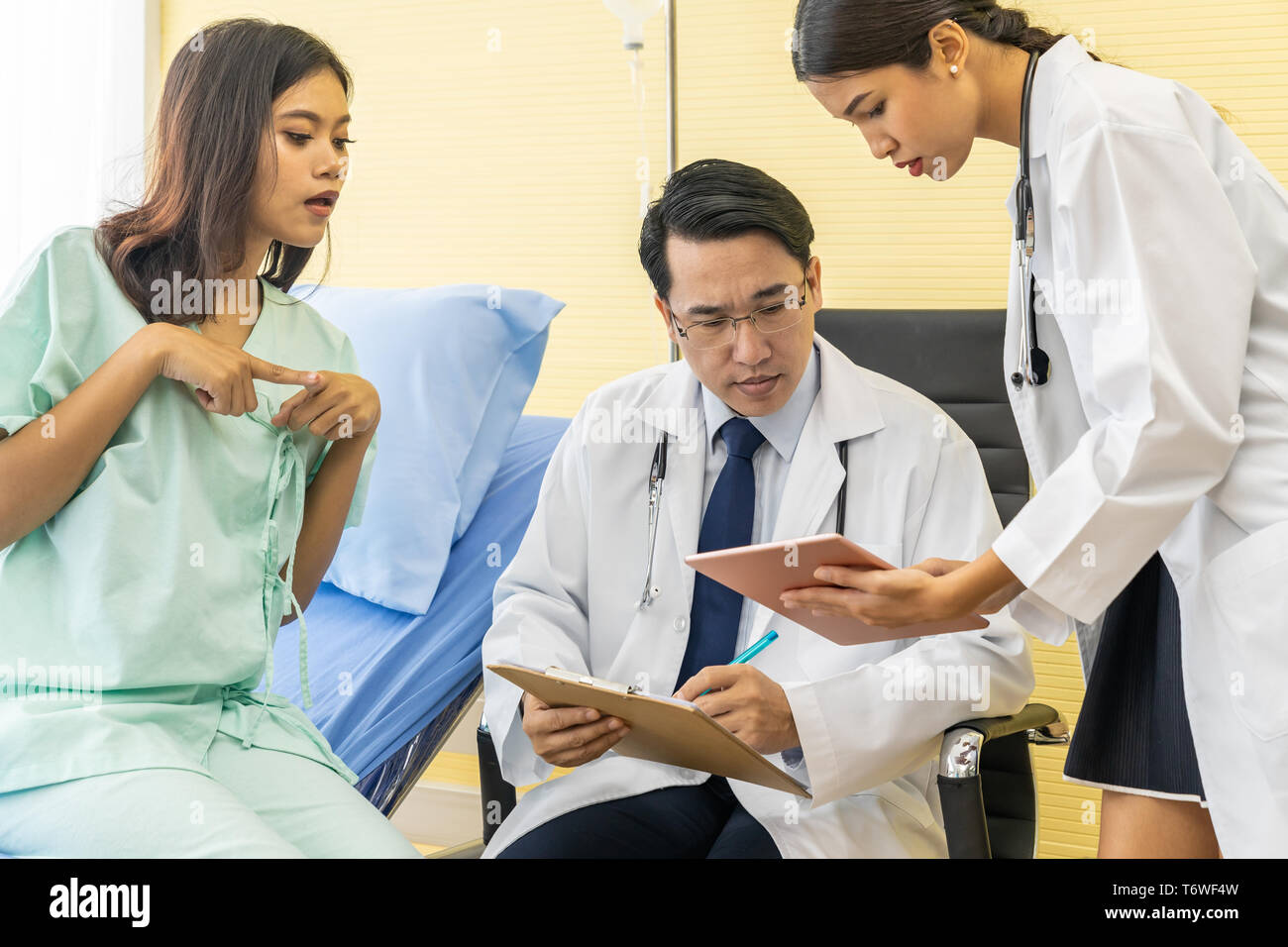 Patient worry about health situation Stock Photo - Alamy