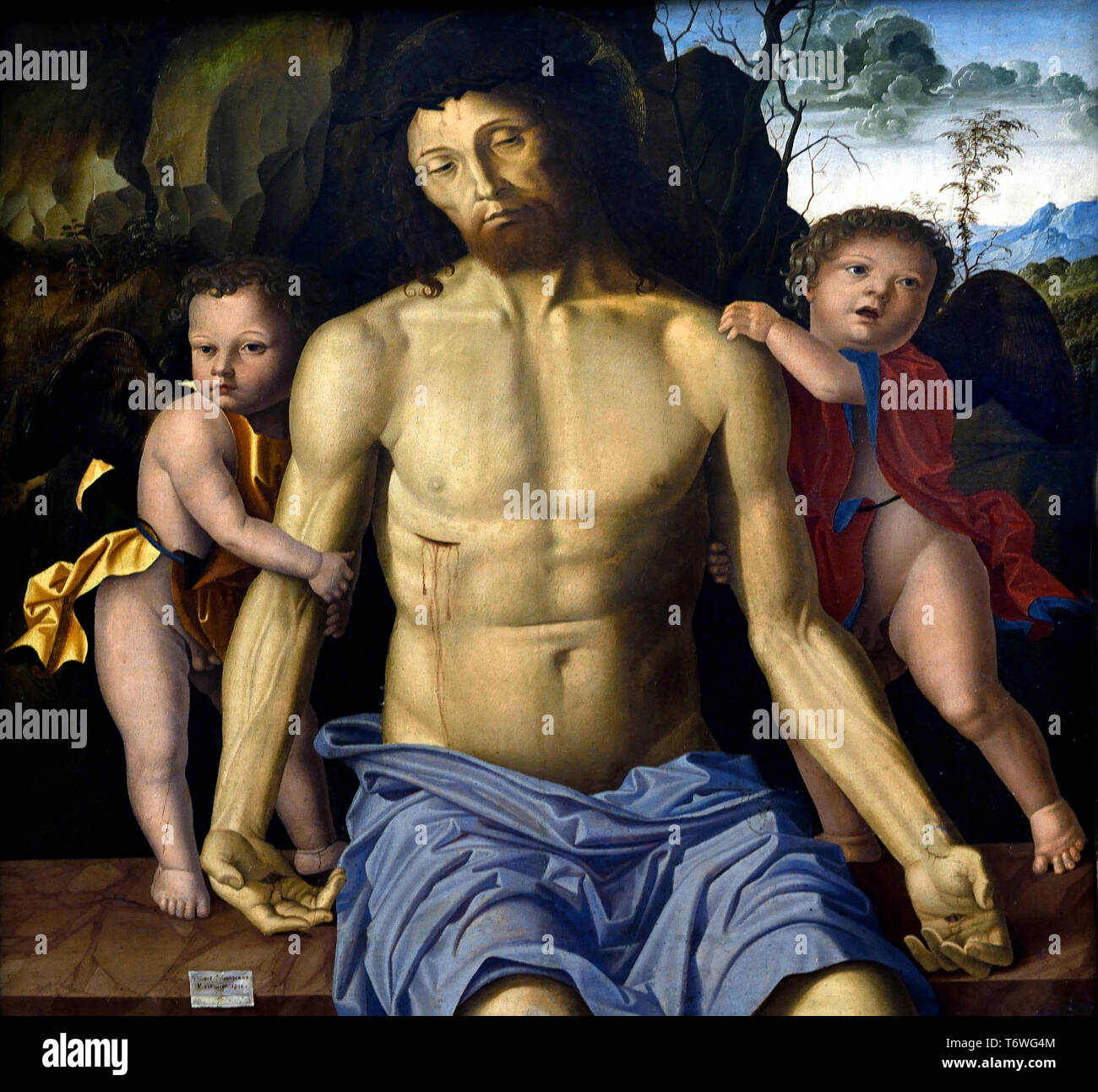 Dead christ with angels hi-res stock photography and images - Alamy