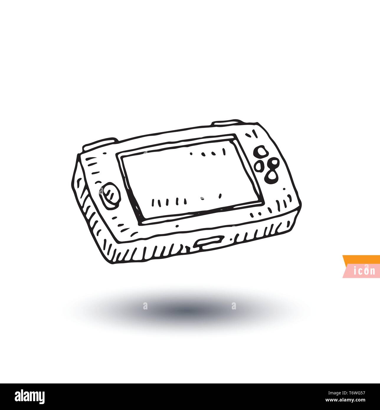 Video game console icon, vector illustration Stock Vector Image & Art ...