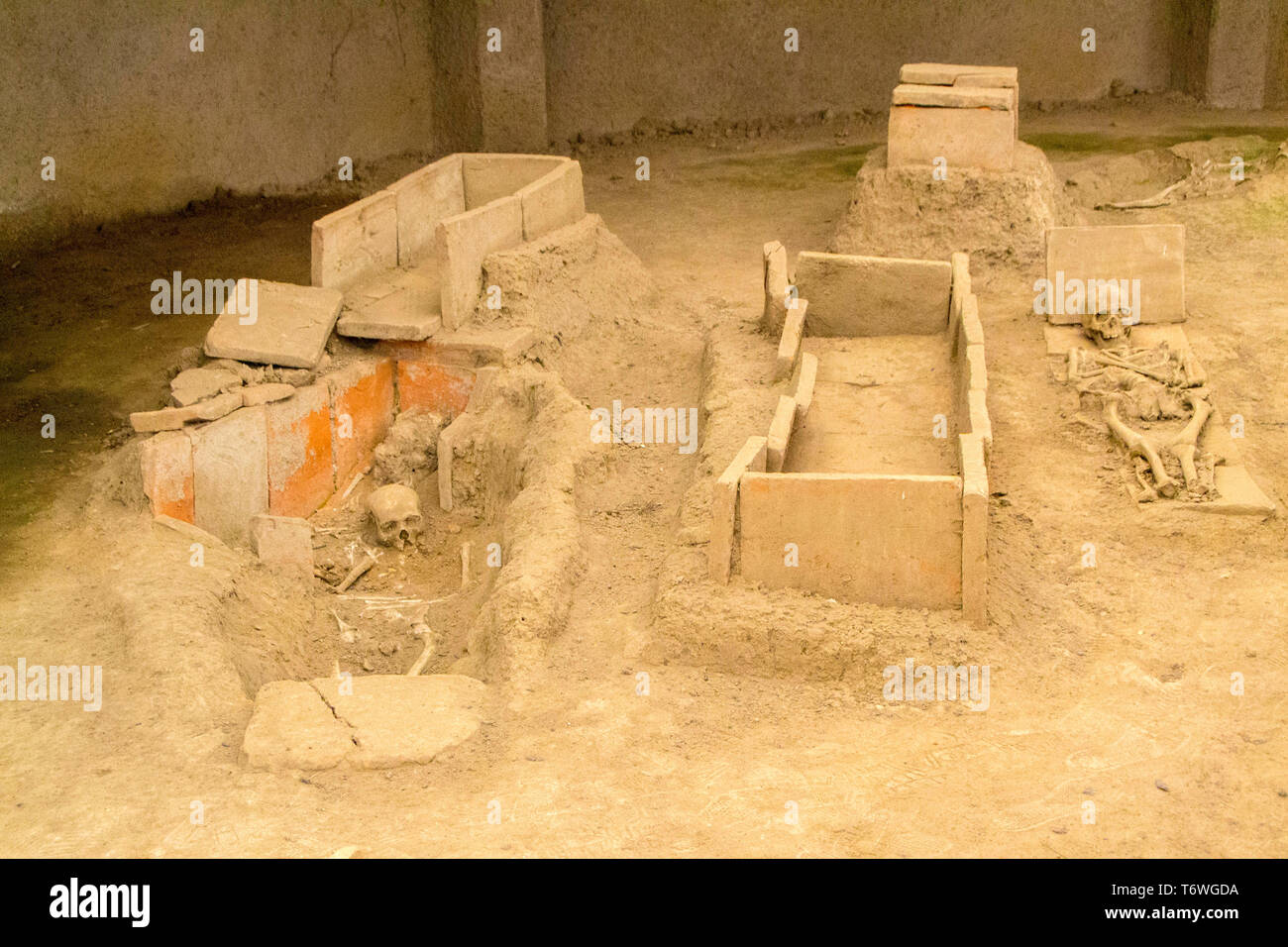 Viminacium, Serbia - April 20, 2019: Ruins of a roman emperor tomb at ...