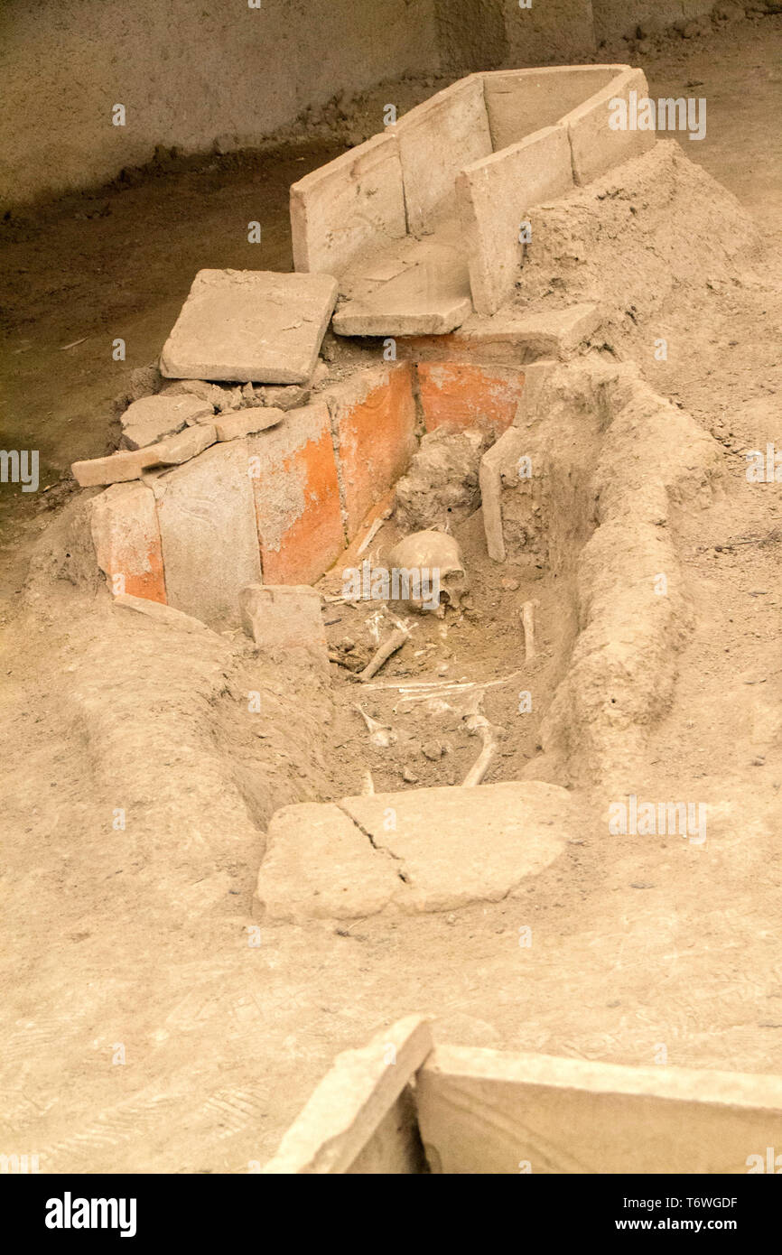 Viminacium, Serbia - April 20, 2019: Ruins of a roman emperor tomb at ...