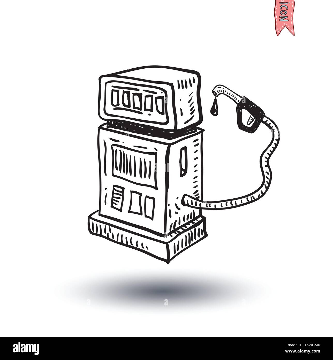 Electricity Doodle icon collection, vector illustration Stock Vector ...