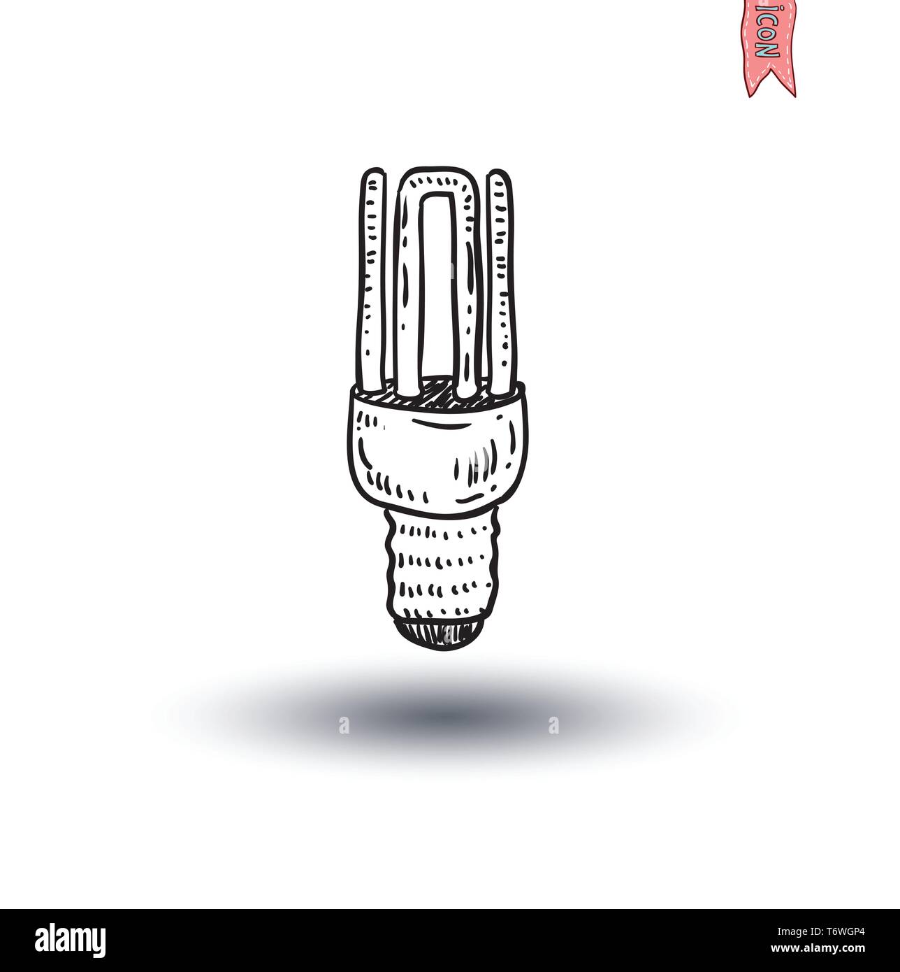 Electricity Doodle icon collection, vector illustration Stock Vector ...