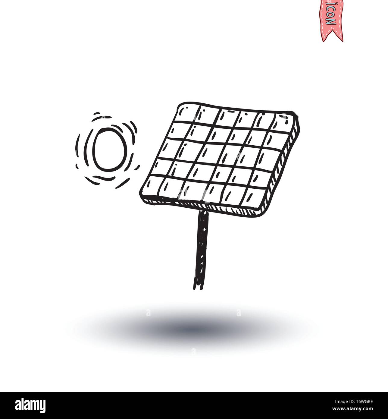 Electricity Doodle icon collection, vector illustration Stock Vector ...