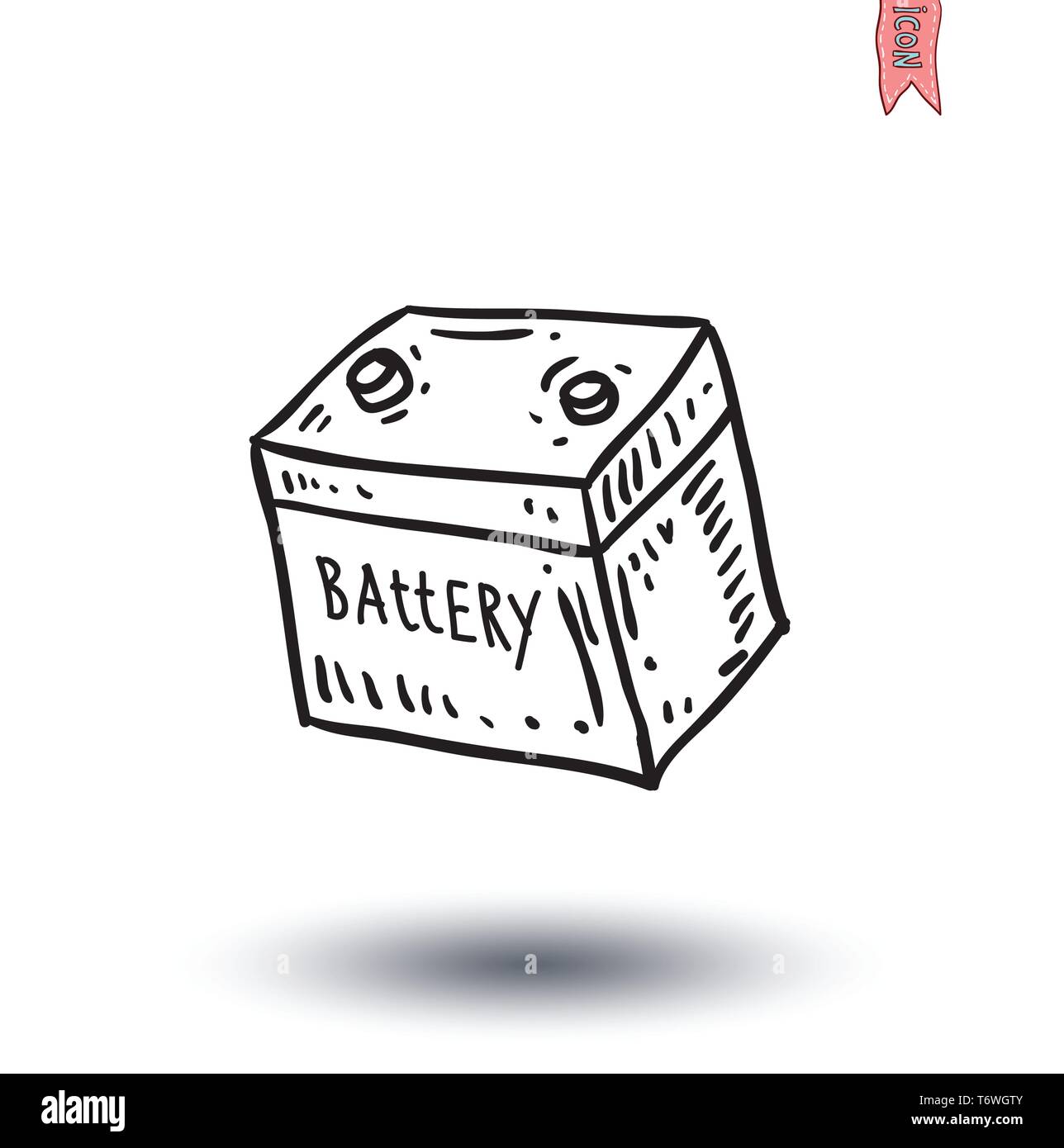 Electricity Doodle icon collection, vector illustration Stock Vector ...