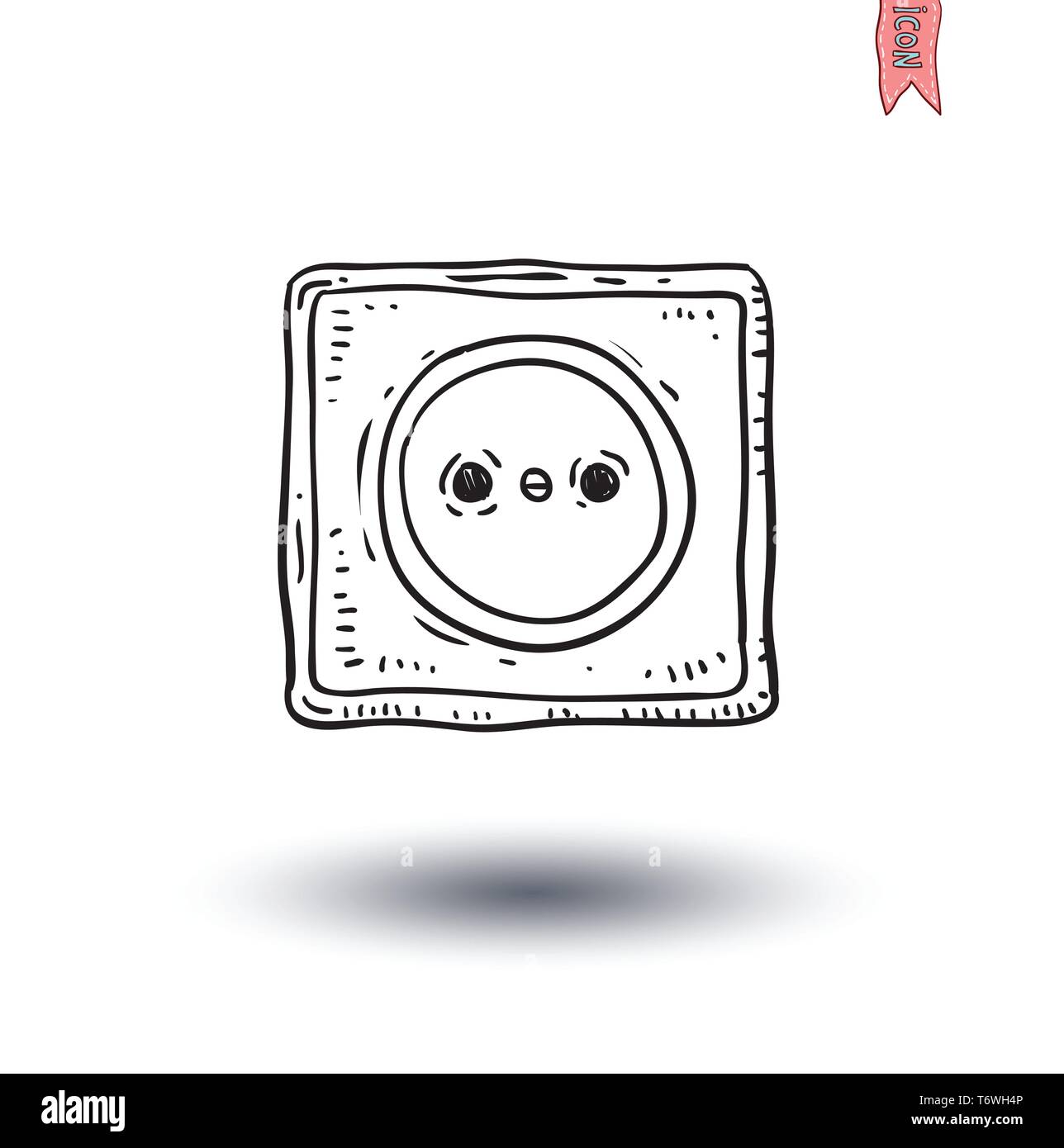 Electricity Doodle icon collection, vector illustration Stock Vector ...