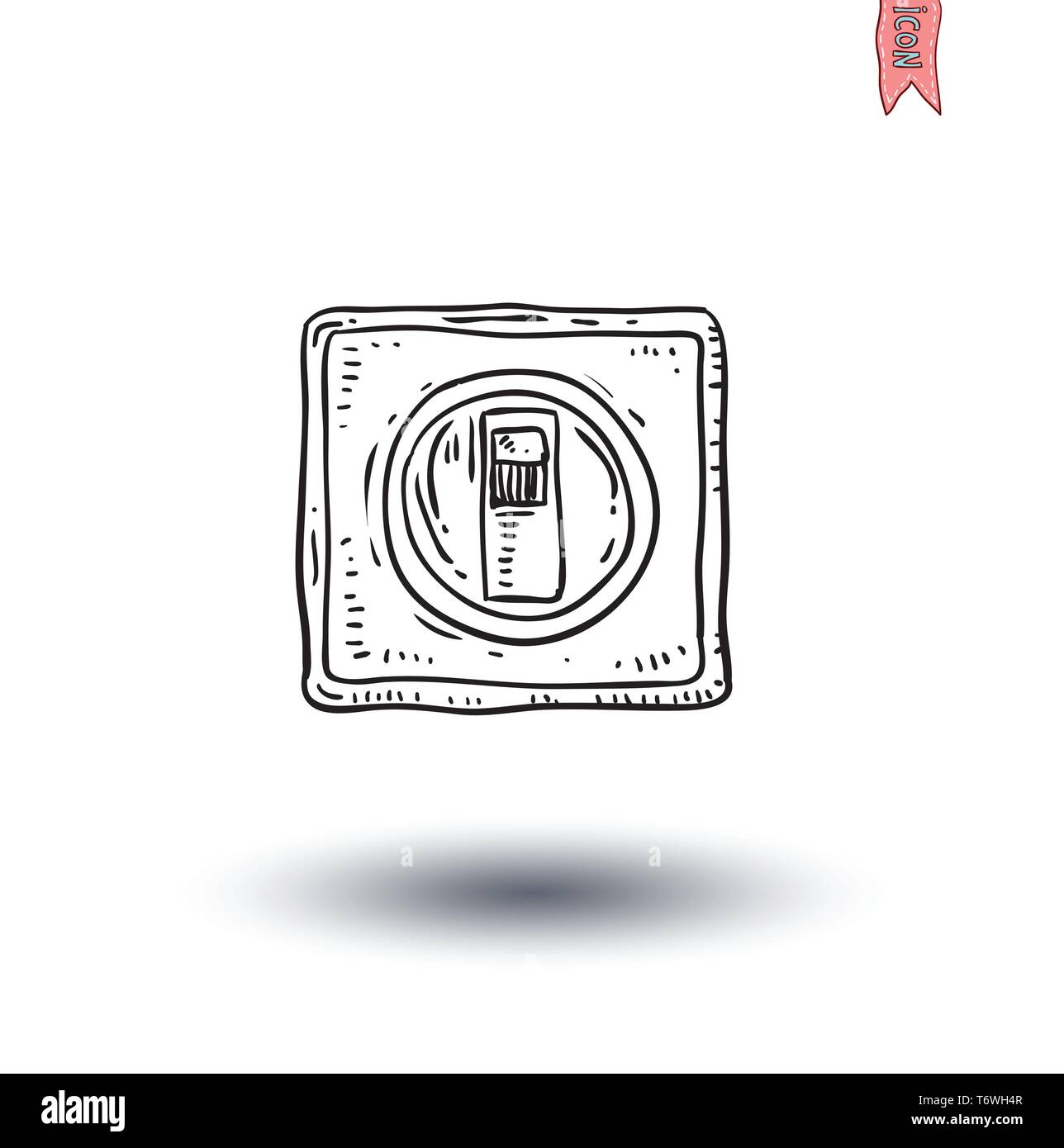 Electricity Doodle icon collection, vector illustration Stock Vector ...