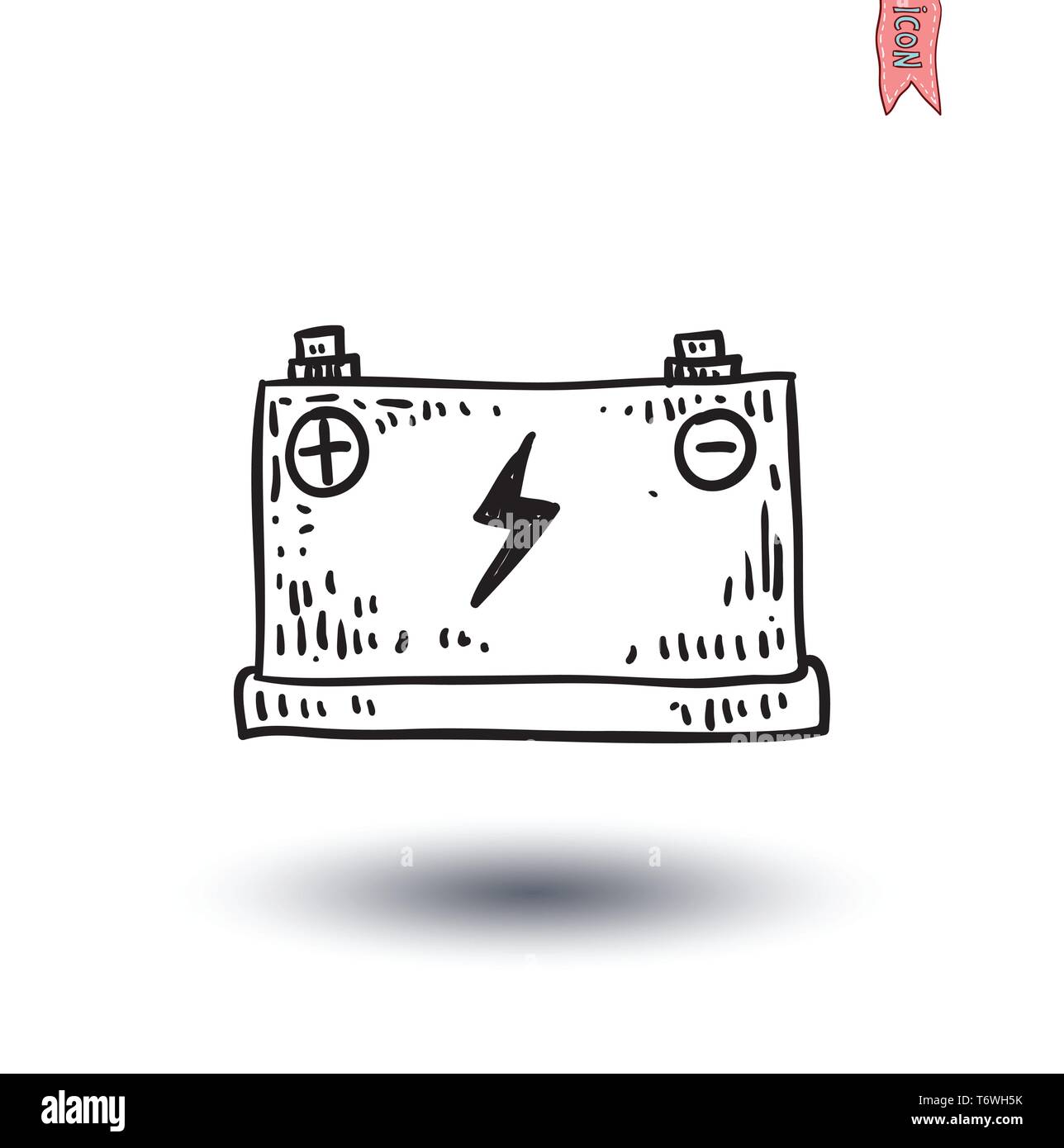 Electricity Doodle icon collection, vector illustration Stock Vector ...