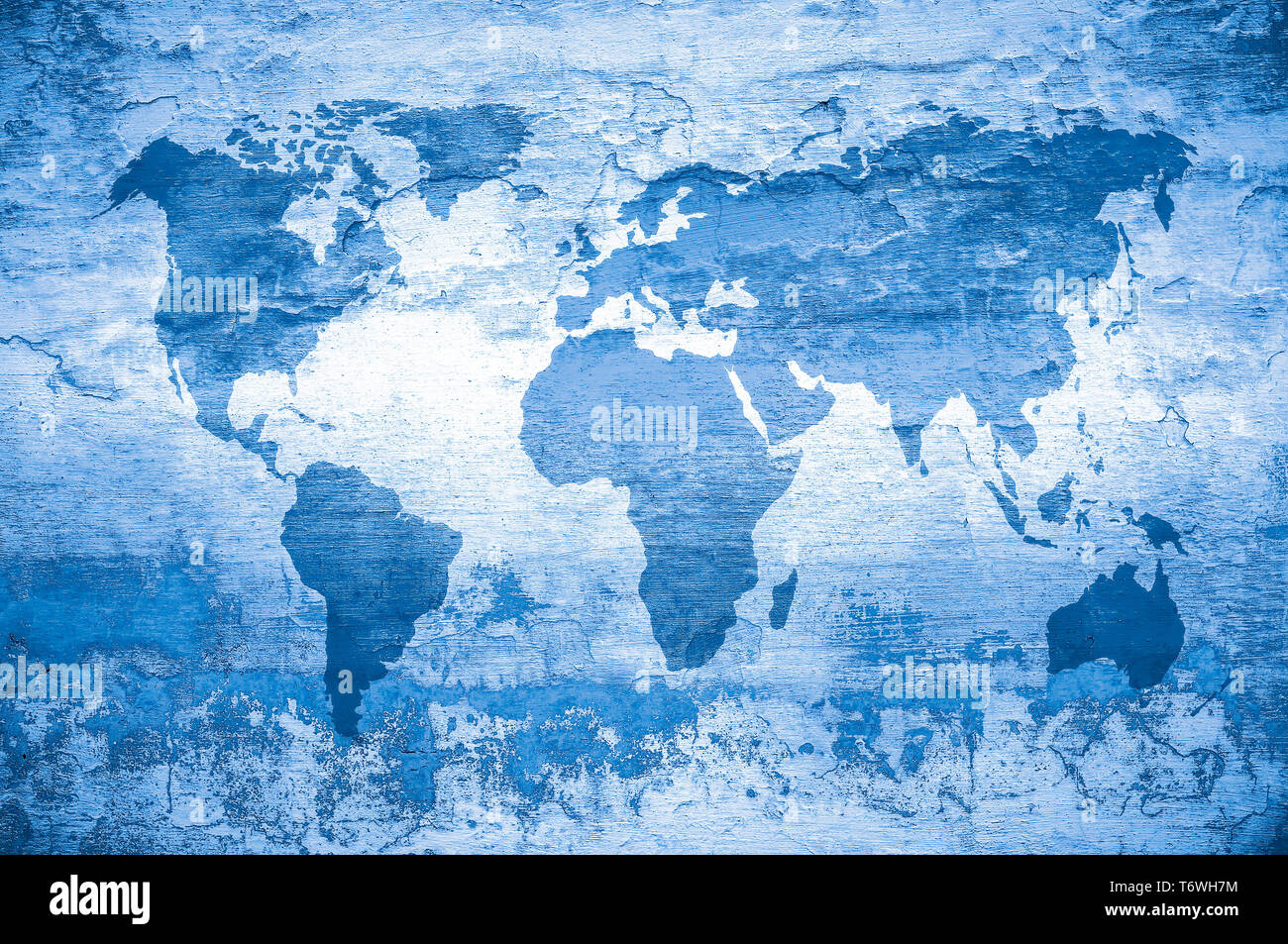 grunge map of the world Stock Photo - Alamy