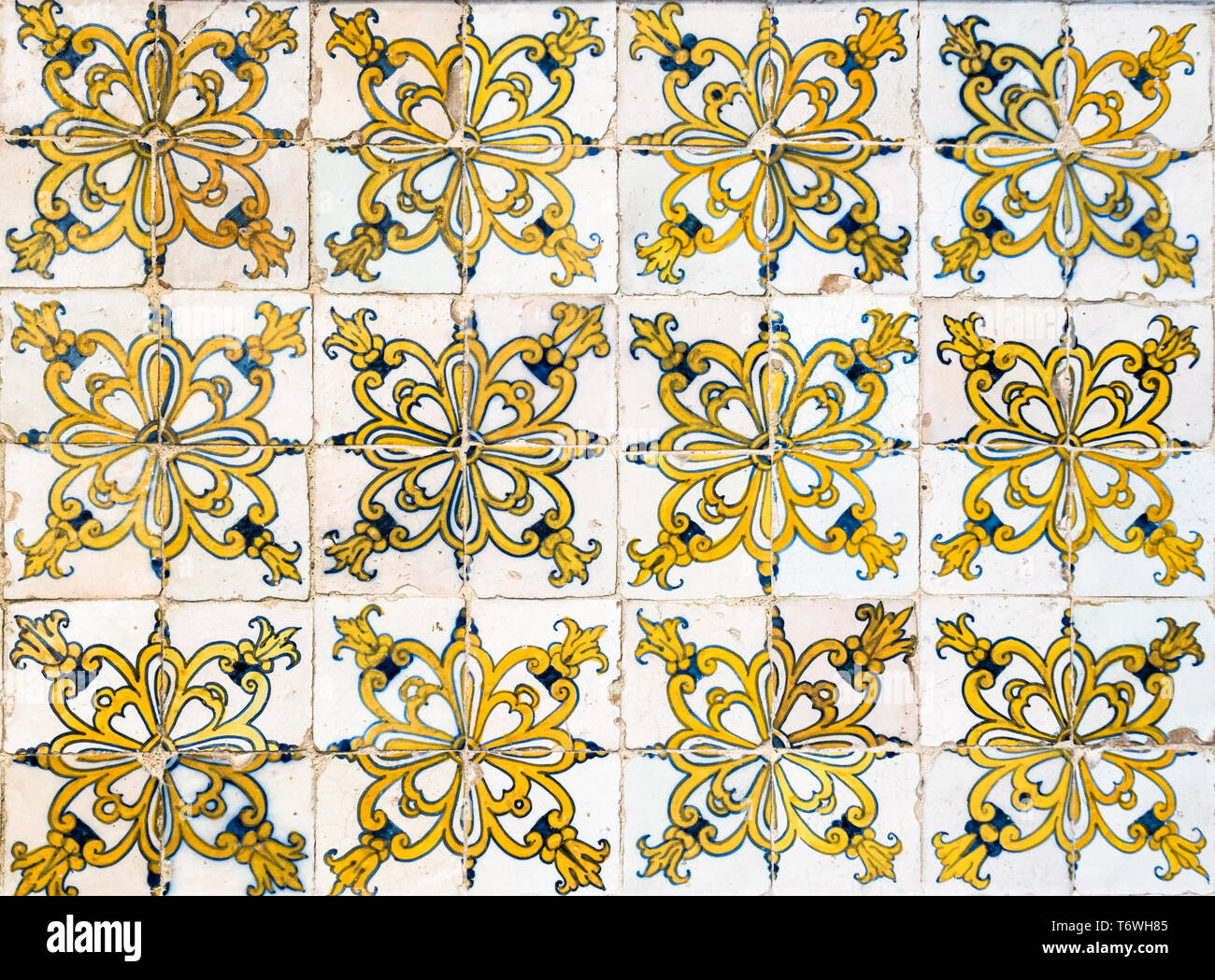 Vintage azulejos, traditional Portuguese tiles Stock Photo - Alamy