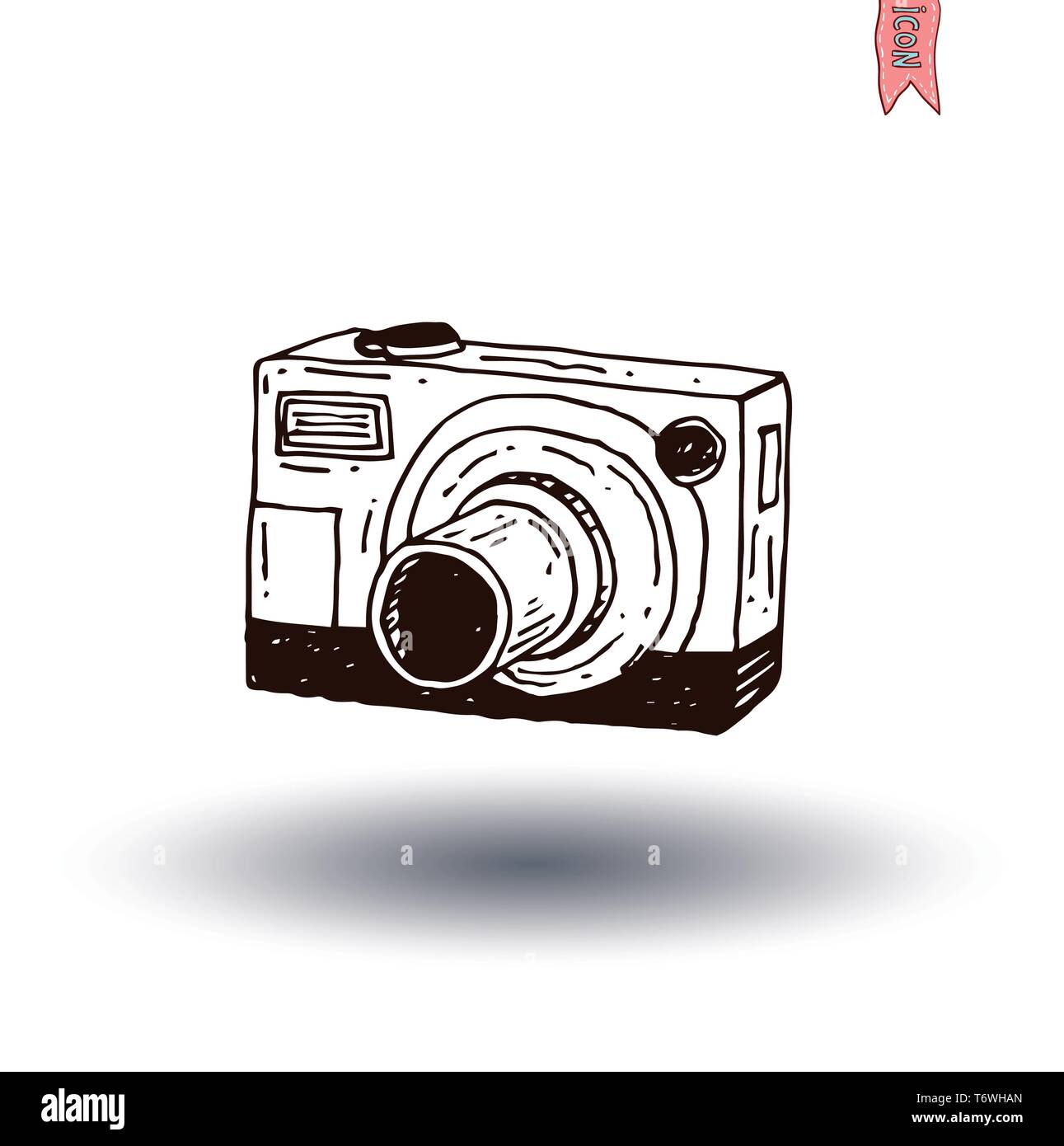 camera icon, hand drawn illustration Stock Vector Image & Art - Alamy