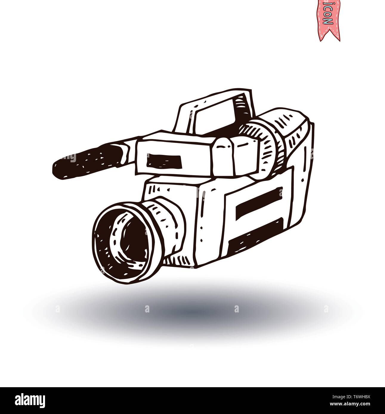 camera icon, hand drawn illustration Stock Vector Image & Art - Alamy