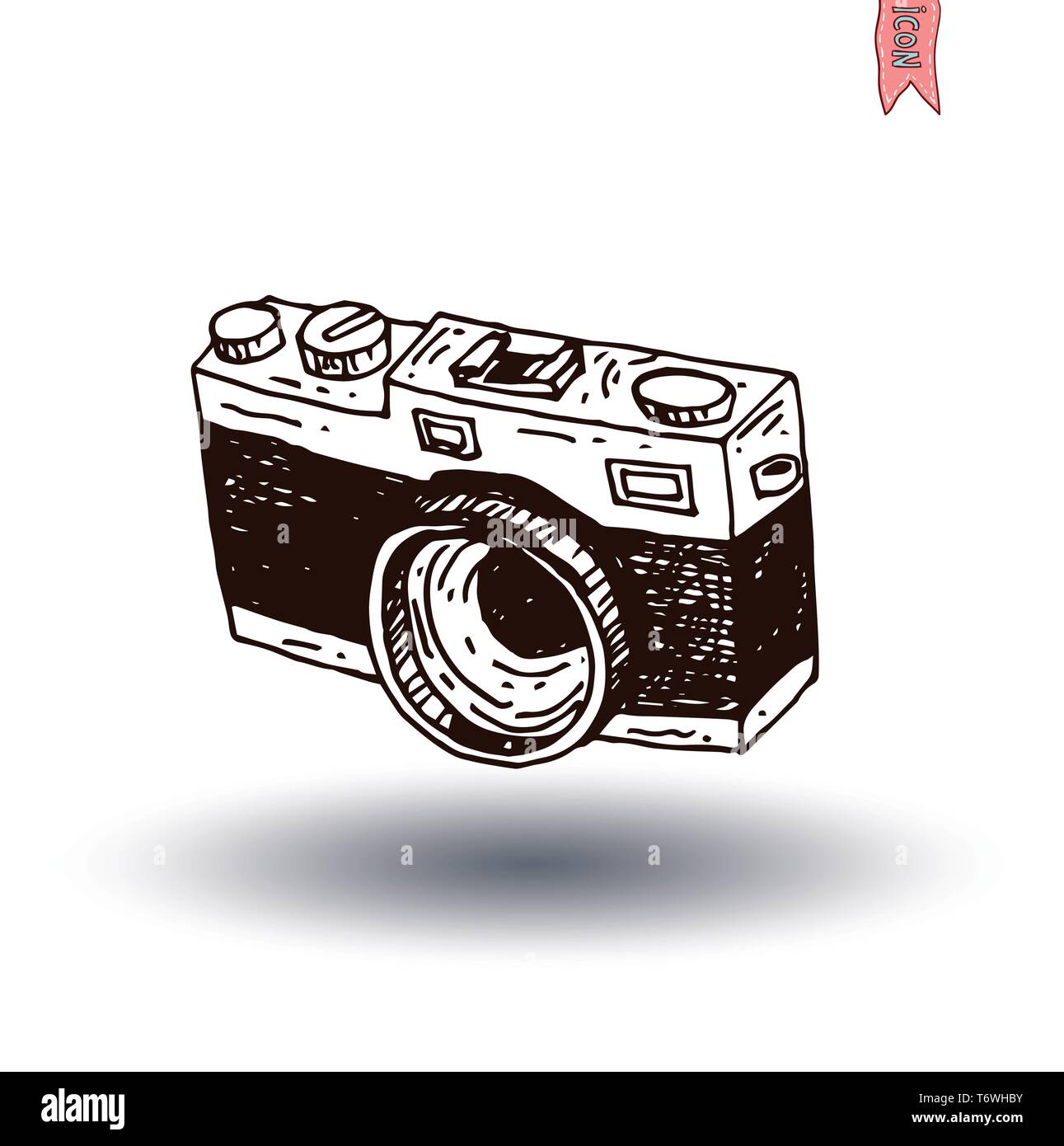 camera icon, hand drawn illustration Stock Vector Image & Art - Alamy
