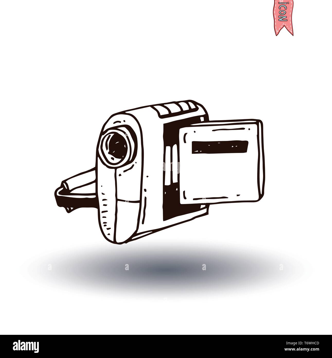 camera icon, hand drawn illustration Stock Vector Image & Art - Alamy