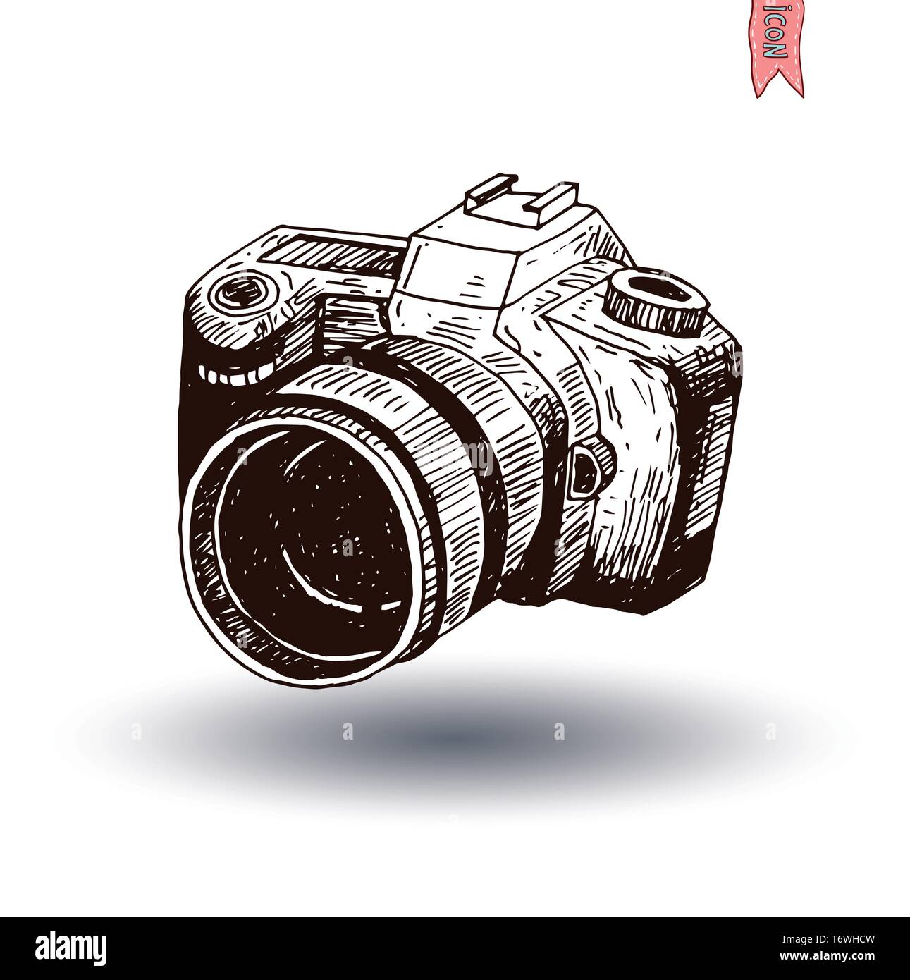 camera icon, hand drawn illustration Stock Vector Image & Art - Alamy