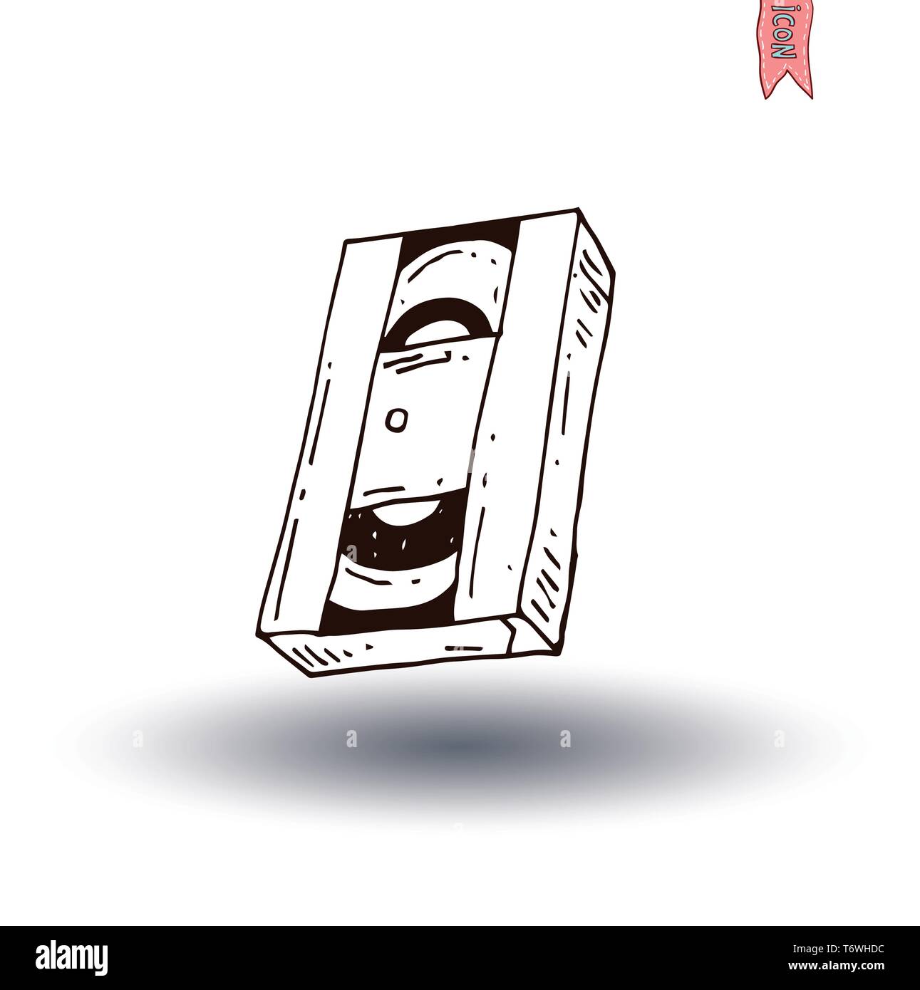 old vhas video tape icon , vector illustration Stock Vector Image & Art ...