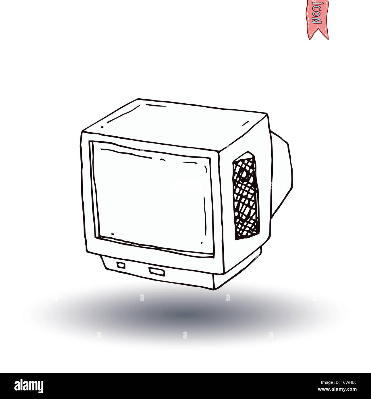 Televisions, vintage and modern, vector illustration Stock Vector Image ...