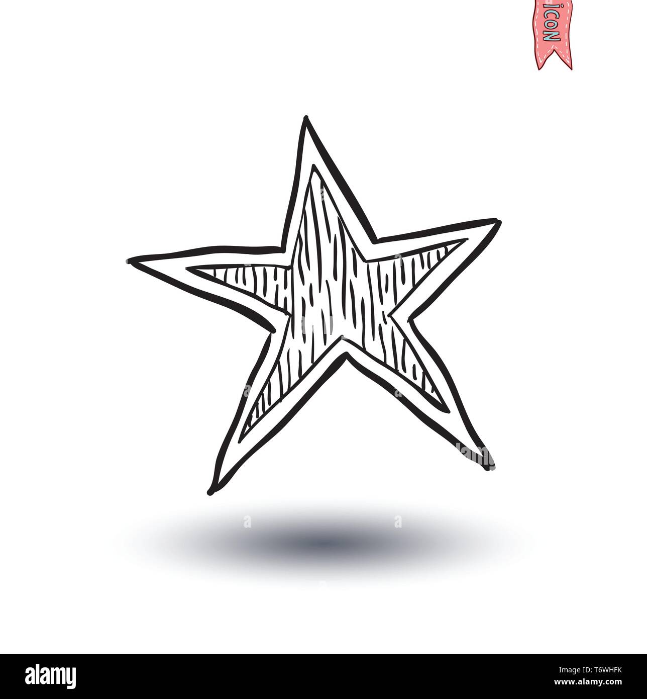 Sun icon, hand drawn vector illustration Stock Vector Image & Art - Alamy