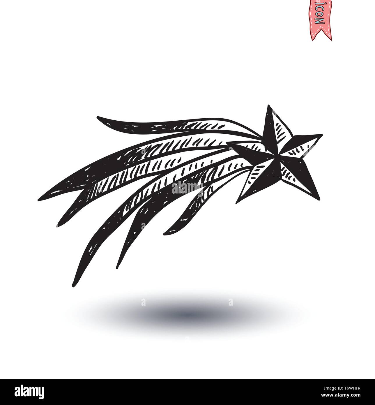 Sun icon, hand drawn vector illustration Stock Vector Image & Art - Alamy
