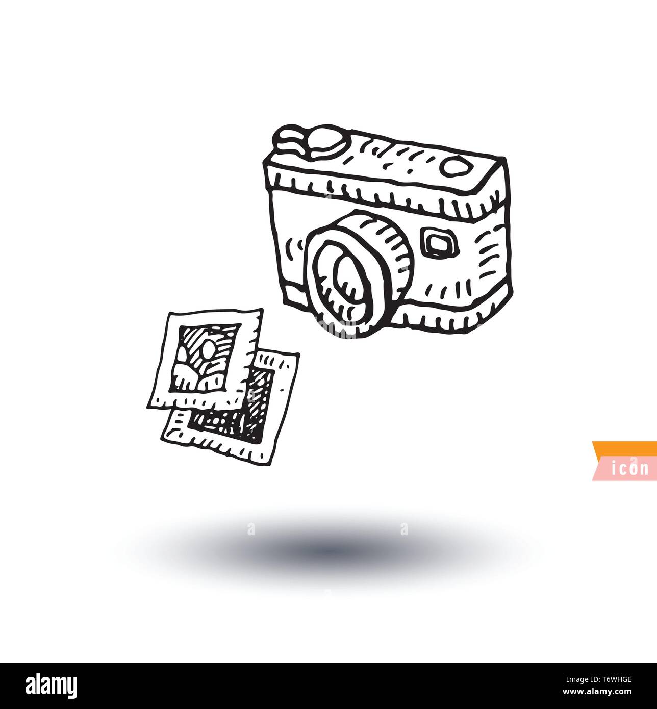 camera icon, hand drawn illustration Stock Vector Image & Art - Alamy