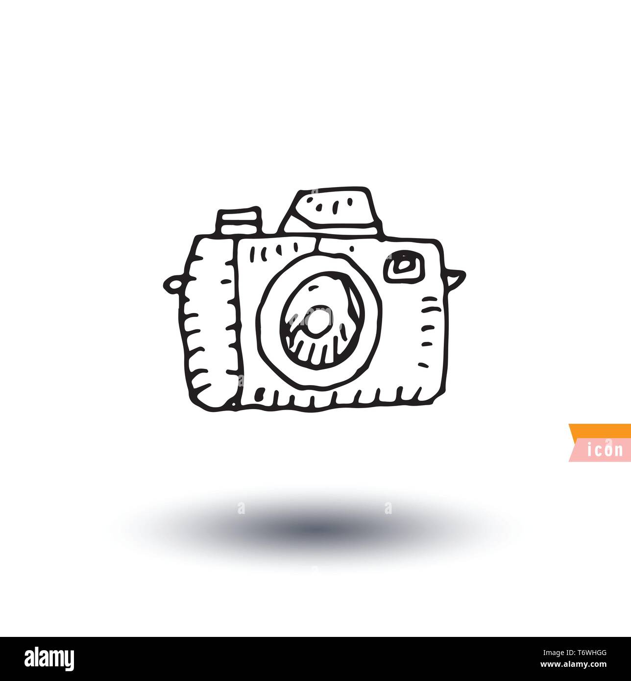 camera icon, hand drawn illustration Stock Vector Image & Art - Alamy