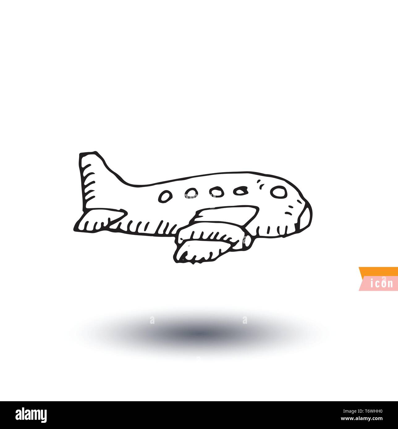 plane, vector illustration. drawing Stock Vector Image & Art - Alamy