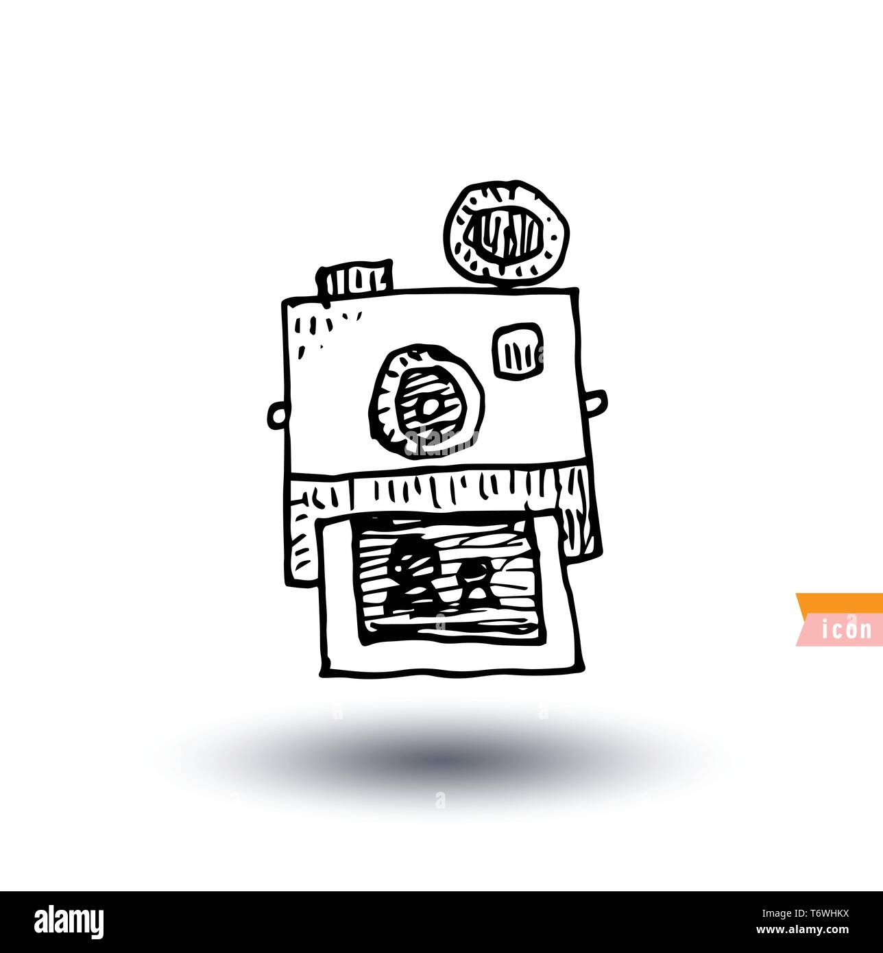 camera icon, hand drawn illustration Stock Vector Image & Art - Alamy