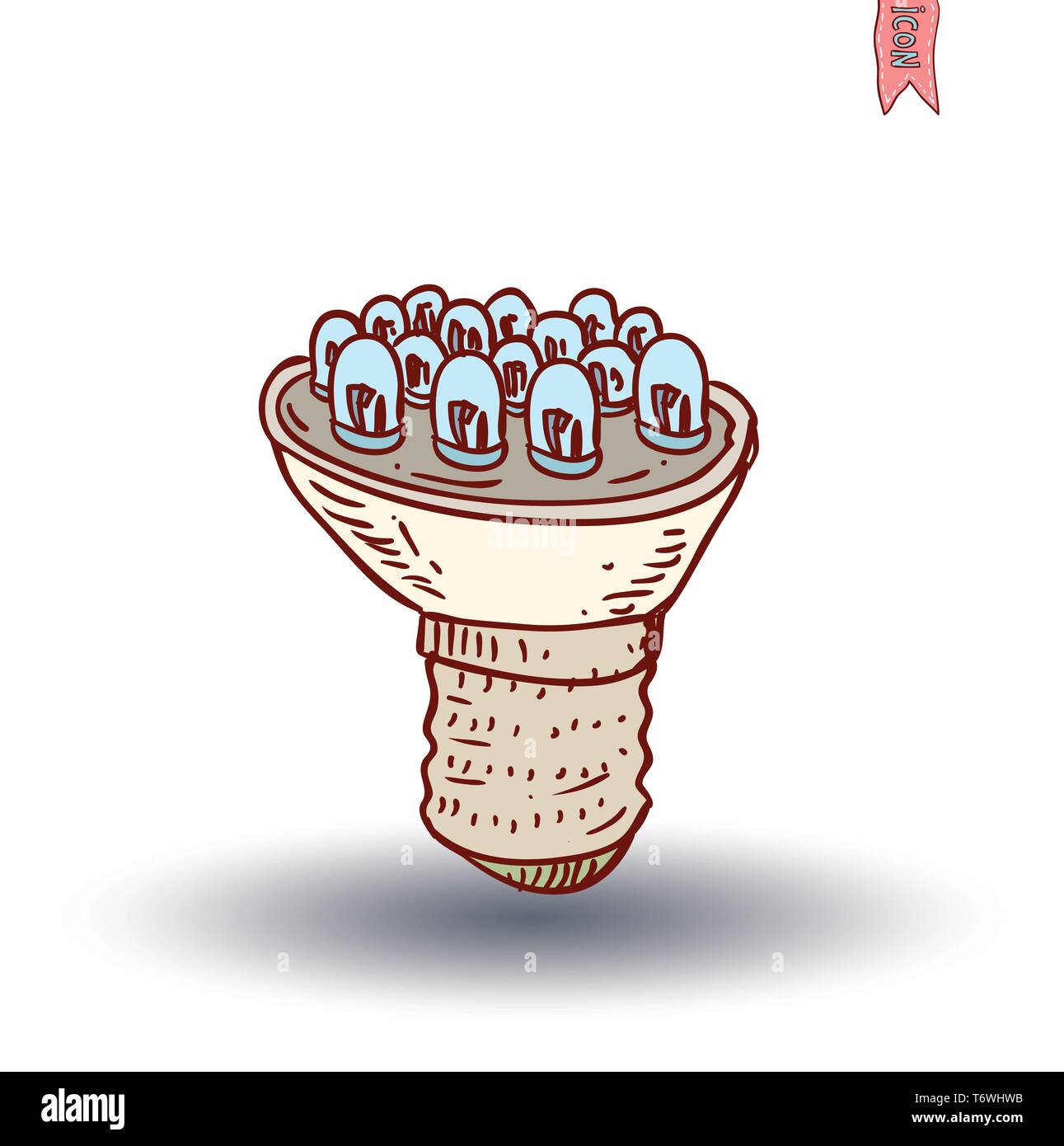 Led light bulb, vector illustration Stock Vector Image & Art - Alamy