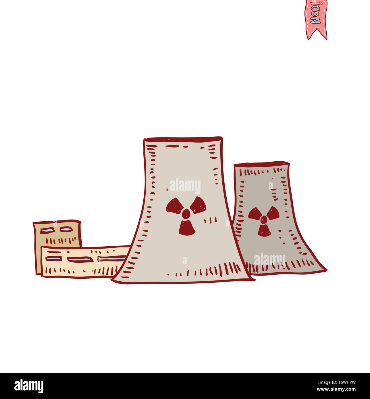 Electricity Doodle icon collection, vector illustration Stock Vector ...