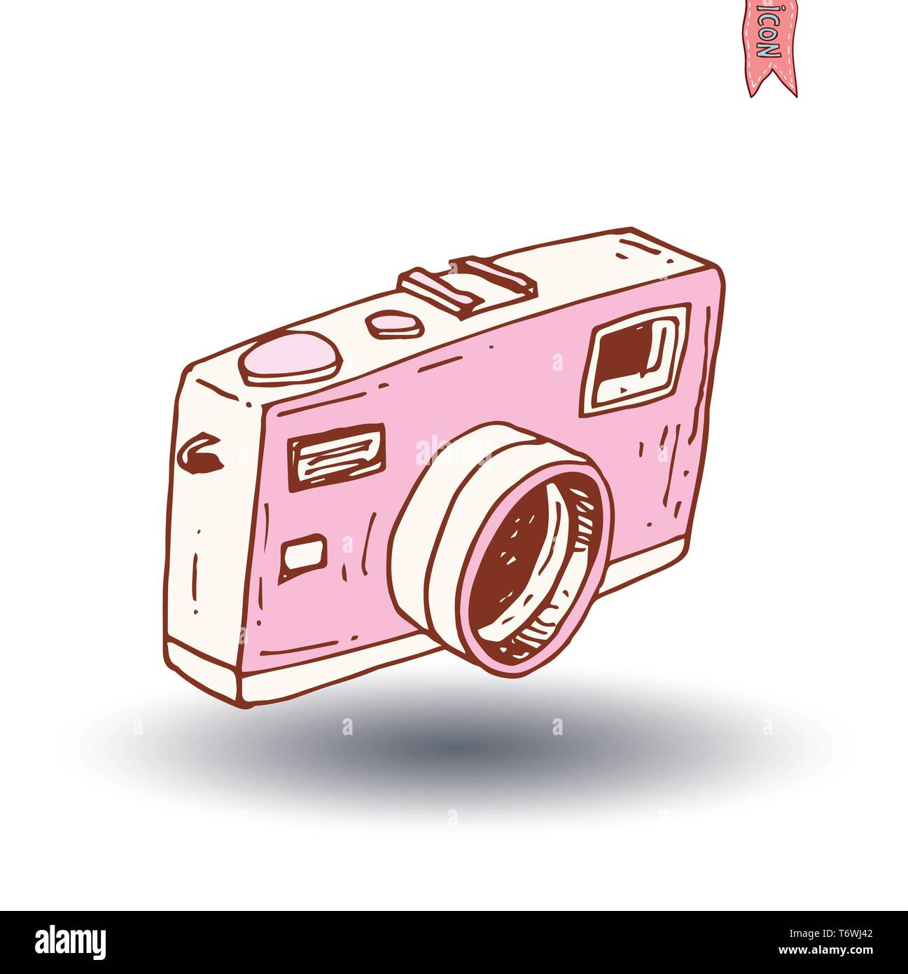 camera icon, hand drawn illustration Stock Vector Image & Art - Alamy
