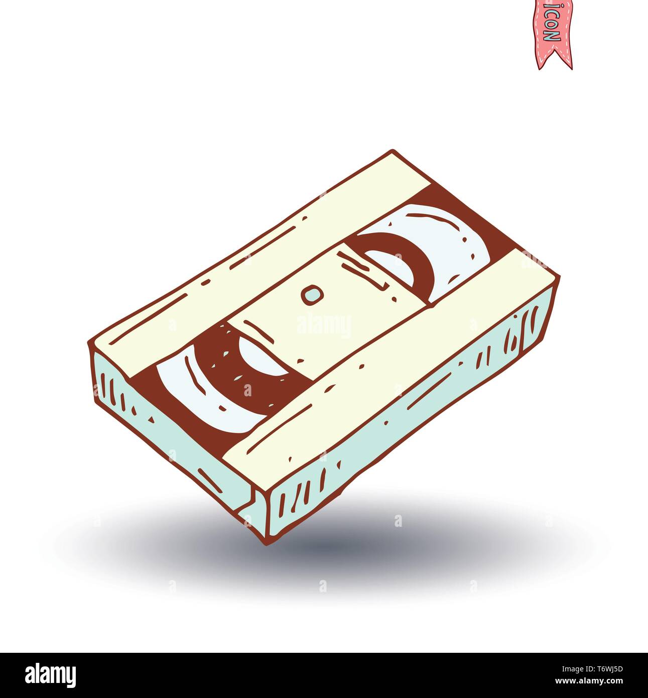 old vhas video tape icon , vector illustration Stock Vector Image & Art ...