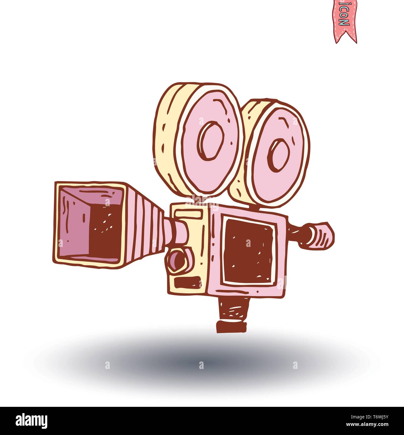 camera icon, hand drawn illustration Stock Vector Image & Art - Alamy