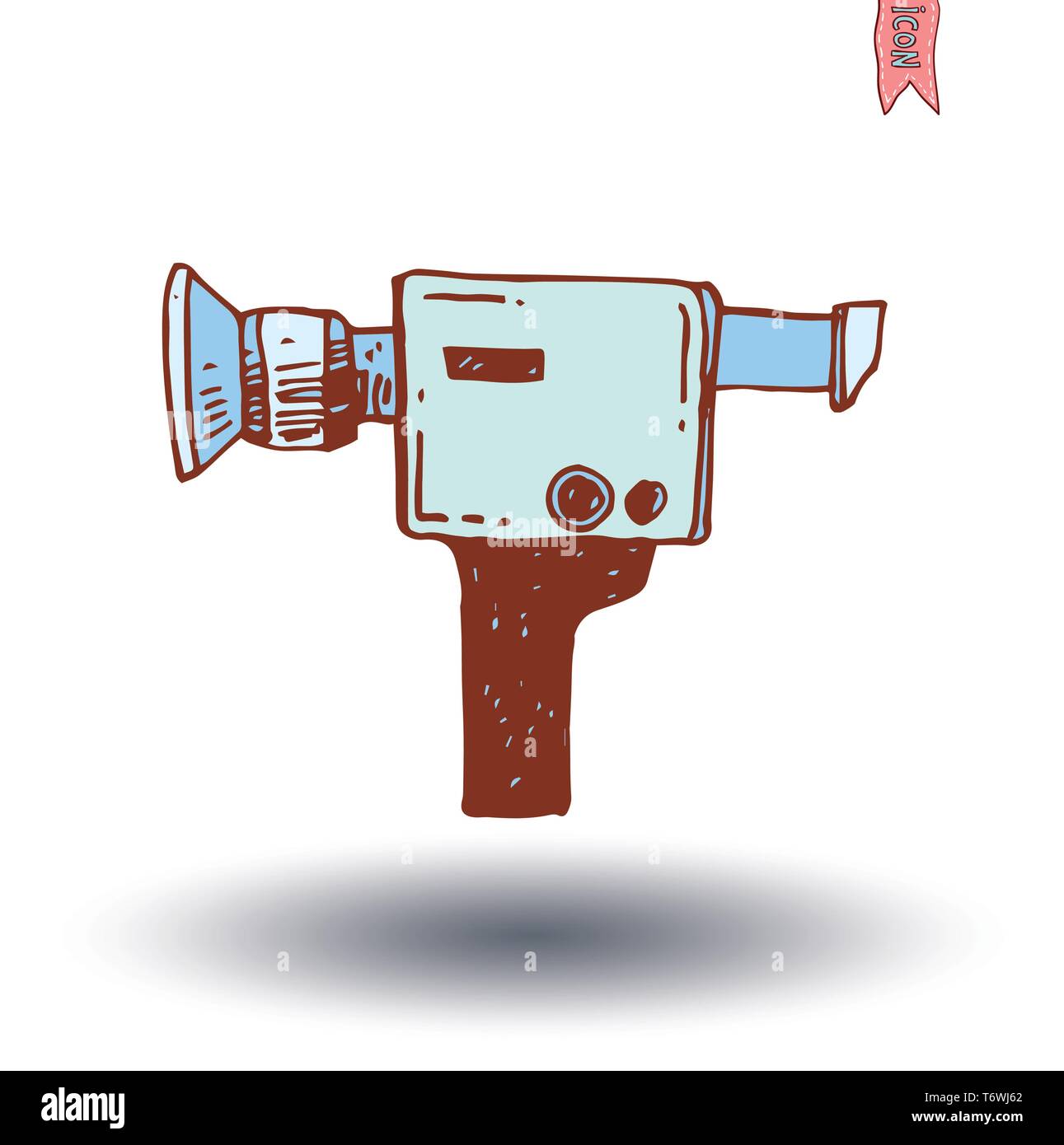 camera icon, hand drawn illustration Stock Vector Image & Art - Alamy