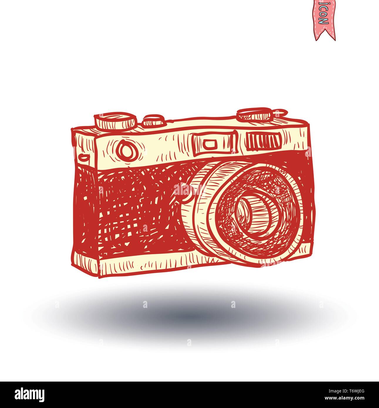 camera icon, hand drawn illustration Stock Vector Image & Art - Alamy