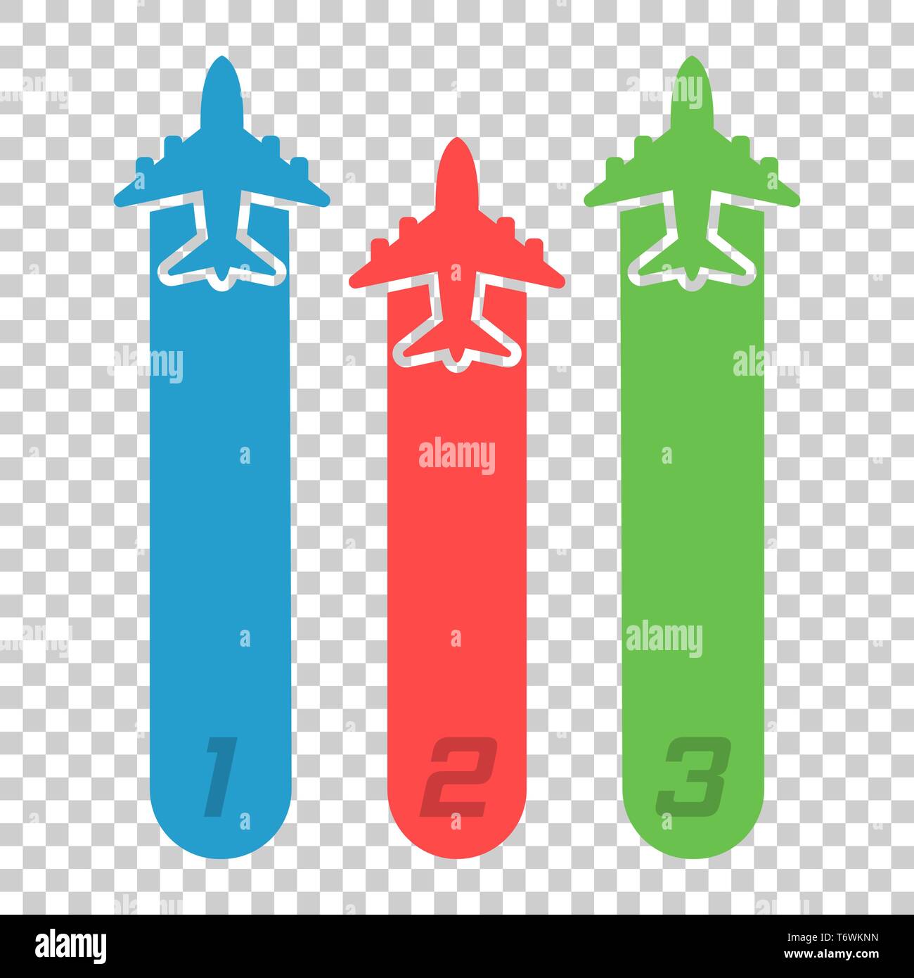 Airplane flight infographic icon in transparent style. Plane travel ...