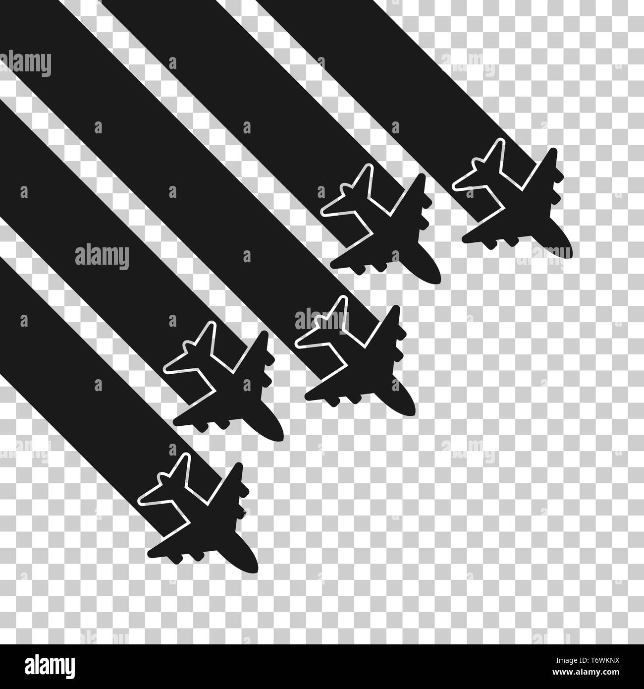 Airplane flight infographic icon in transparent style. Plane travel ...