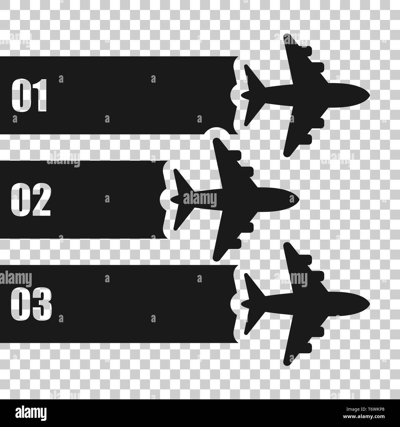 Airplane flight infographic icon in transparent style. Plane travel ...