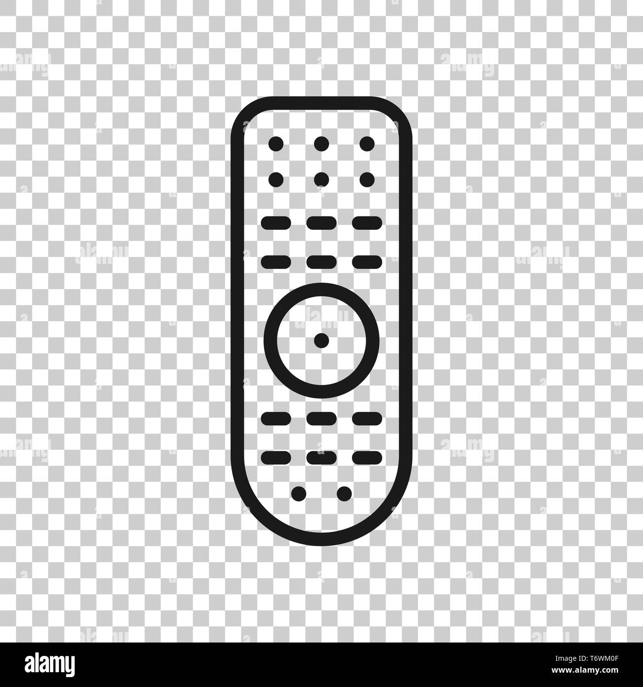 Remote control icon in transparent style. Infrared controller vector ...