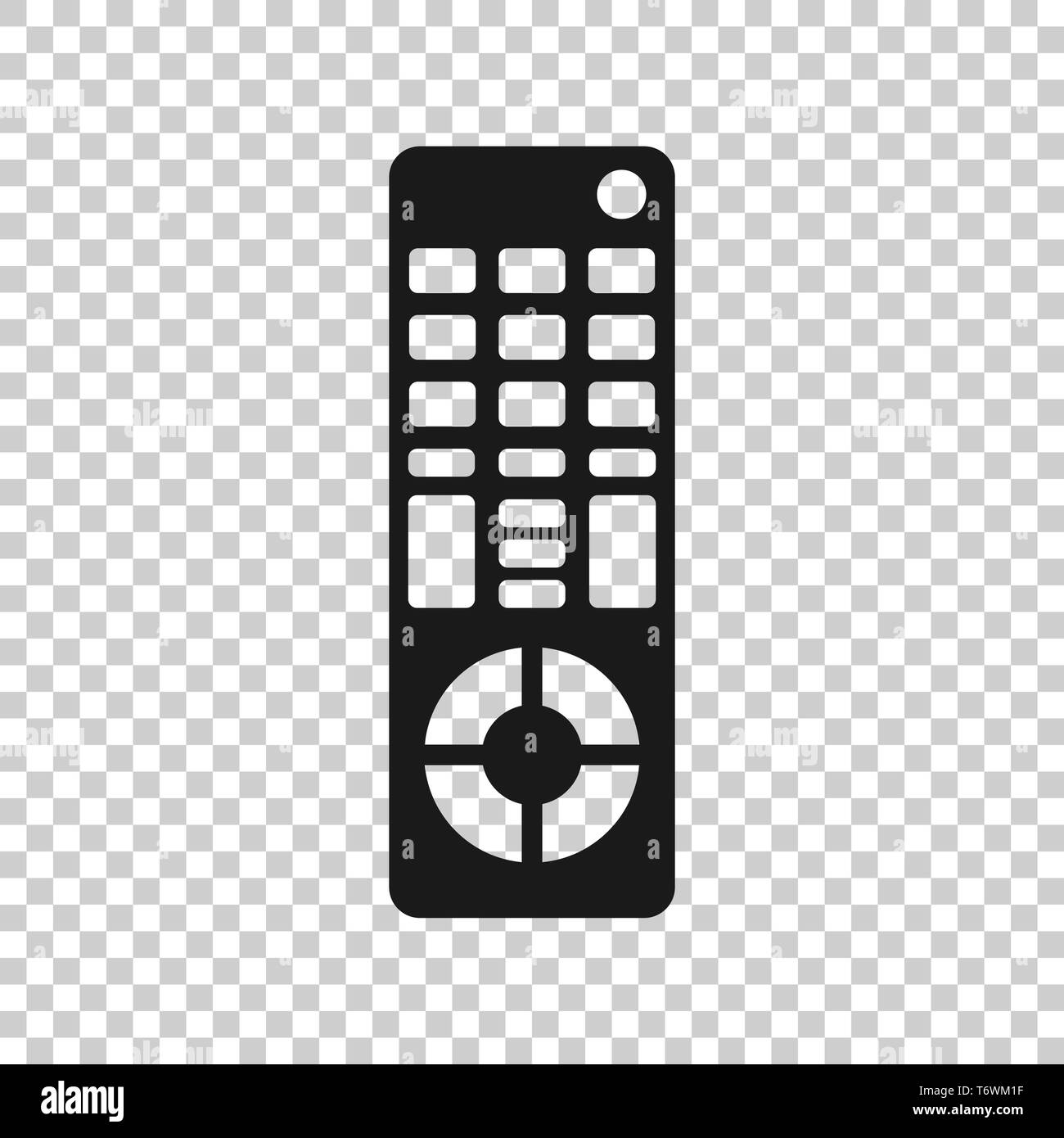 Remote control icon in transparent style. Infrared controller vector ...