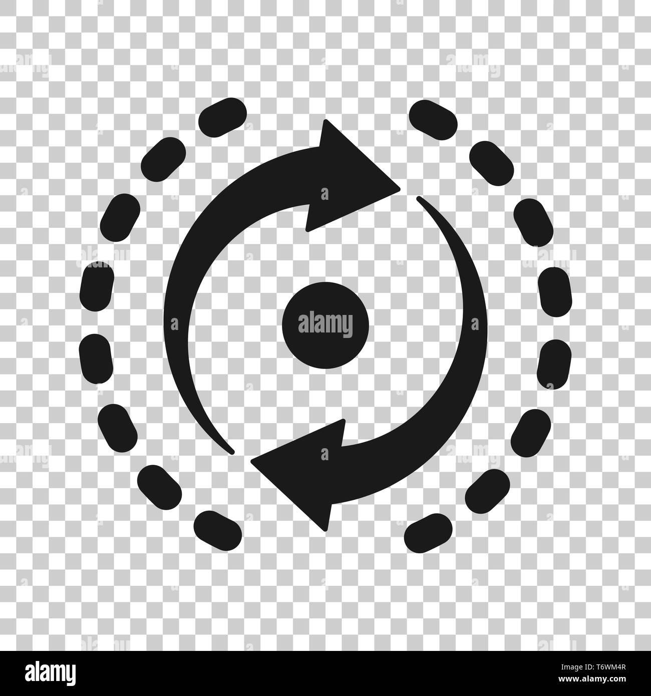 Circular arrows vector vectors Black and White Stock Photos & Images ...