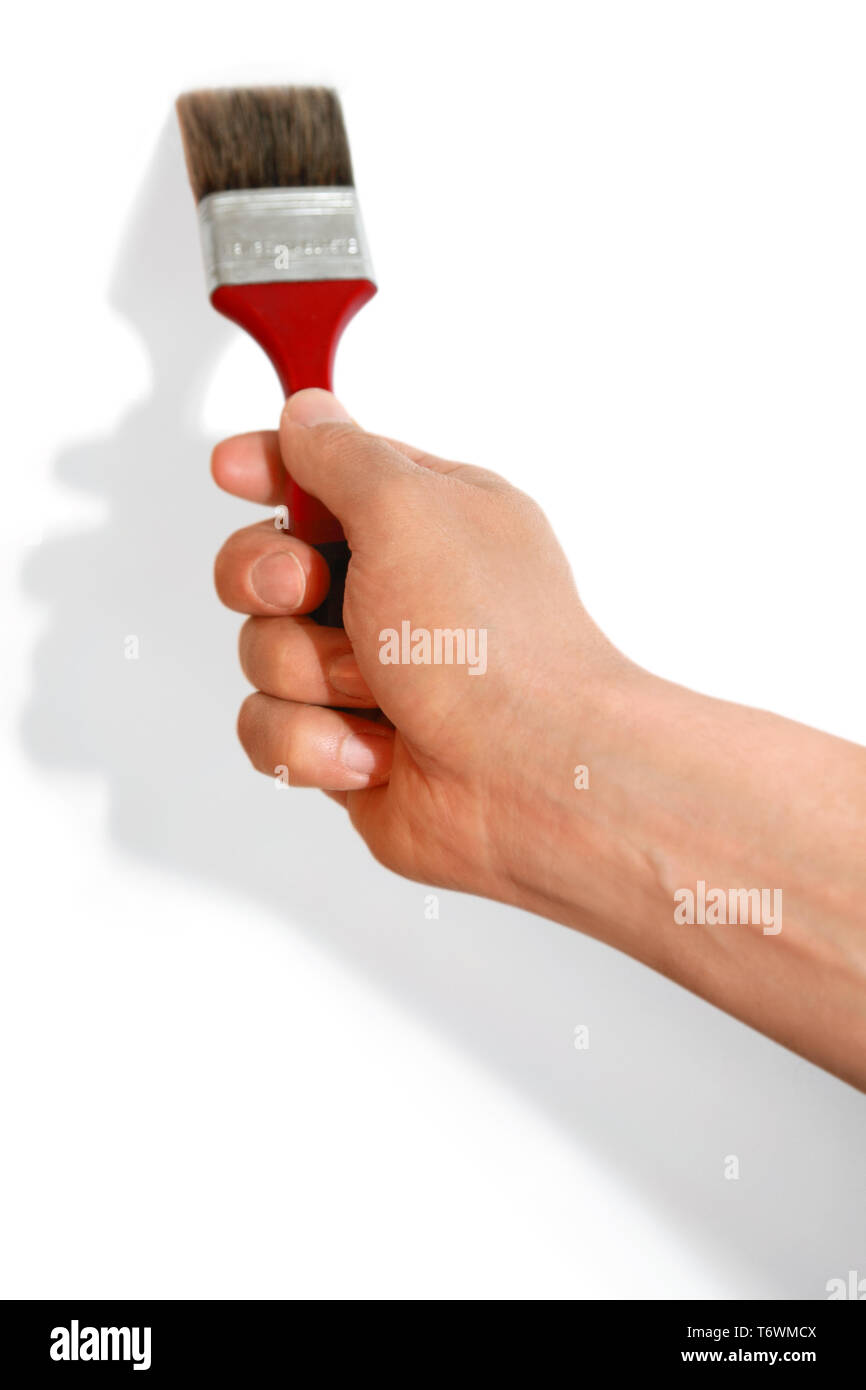 gesture, man paints Stock Photo - Alamy