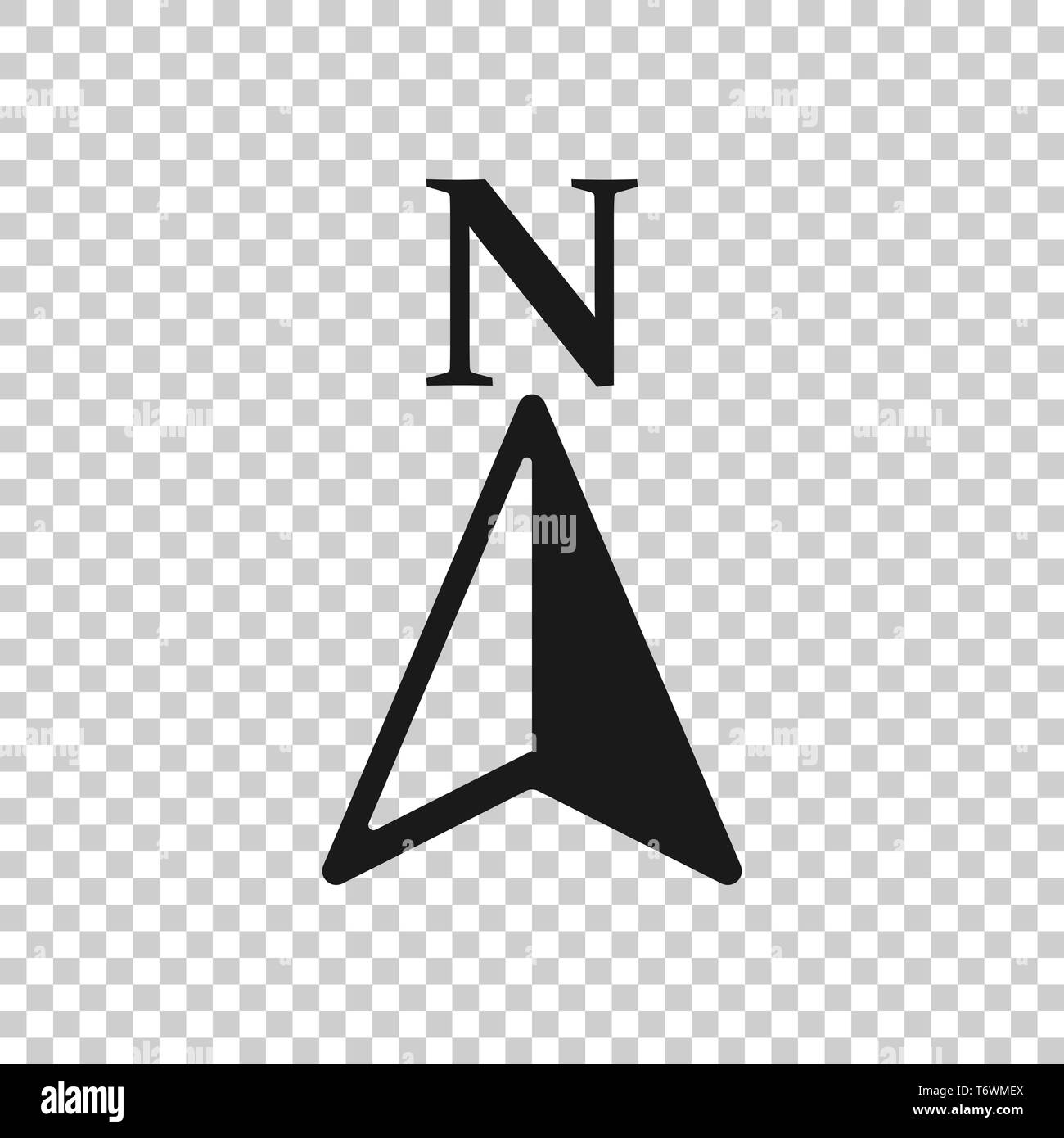 Global navigation icon in transparent style. Compass gps vector ...