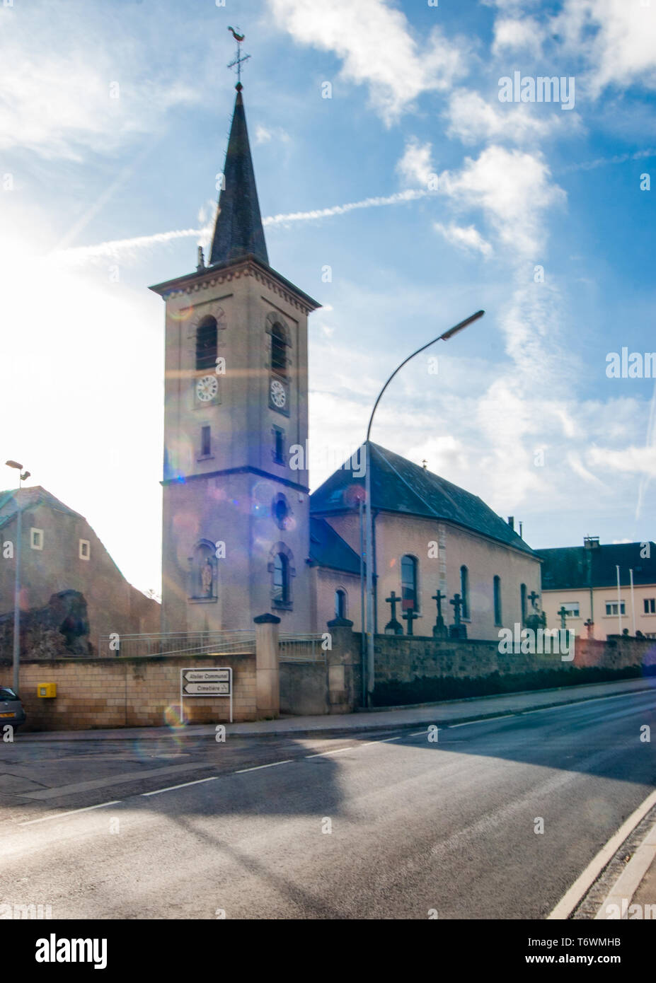 Church in Hellingen Stock Photo - Alamy