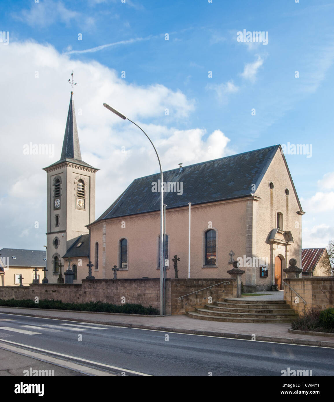Church in Hellingen Stock Photo - Alamy