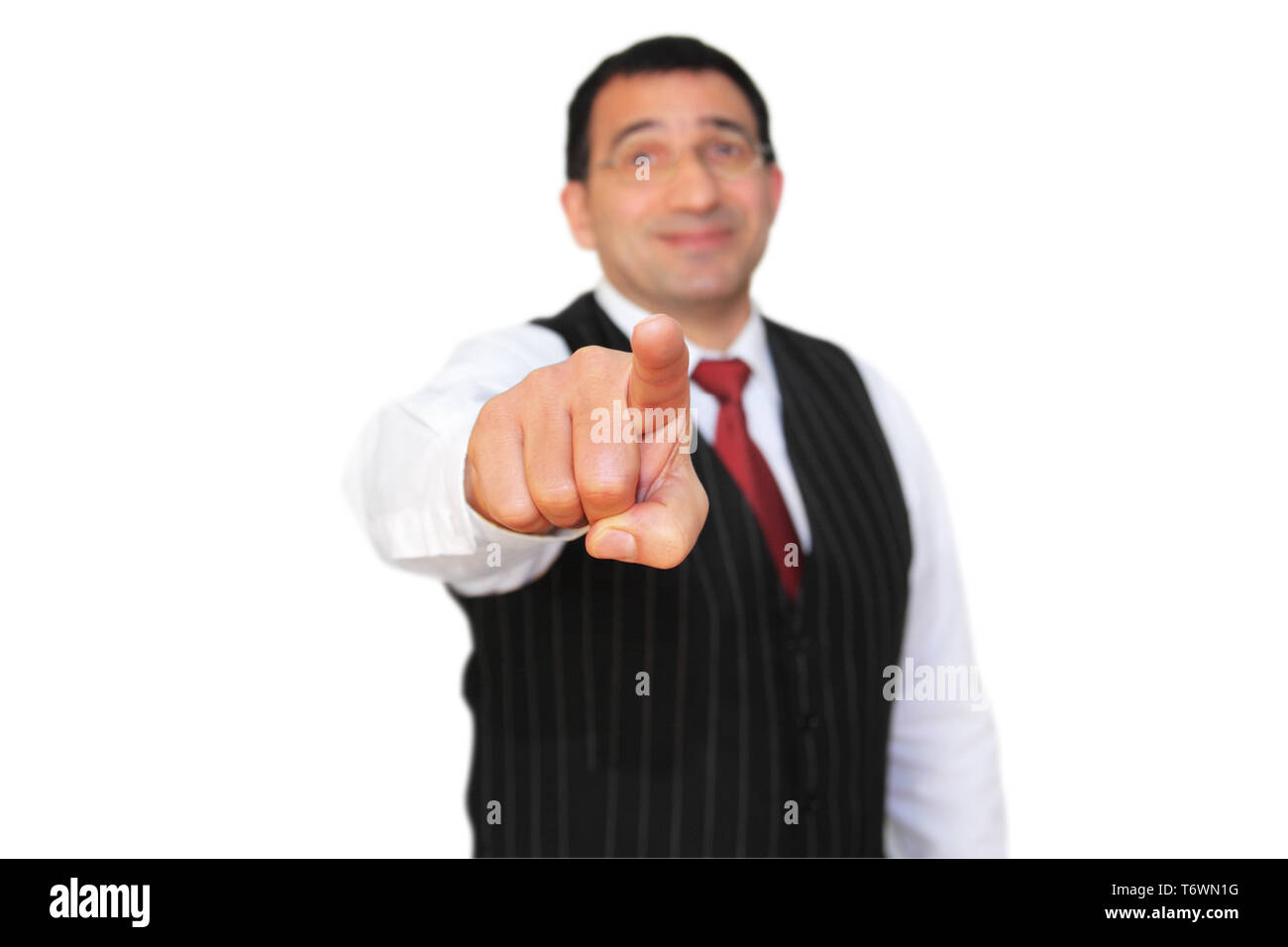 gesture, man points Stock Photo - Alamy